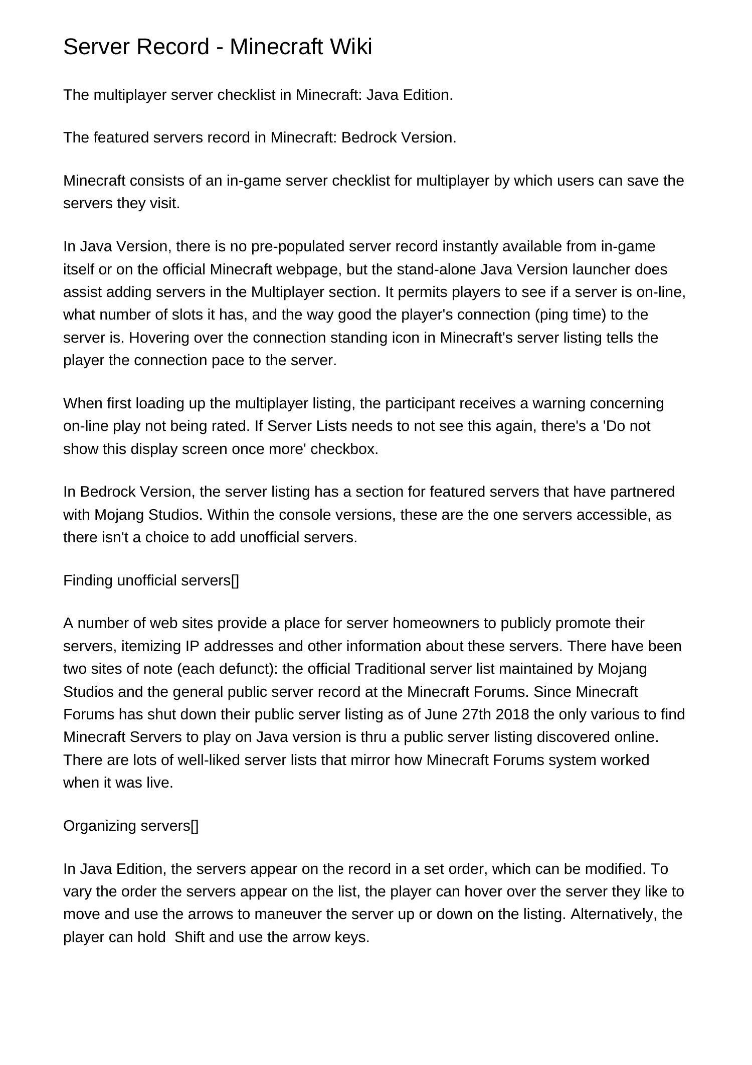 Server List Minecraft Wikirbiyf.pdf.pdf | DocDroid