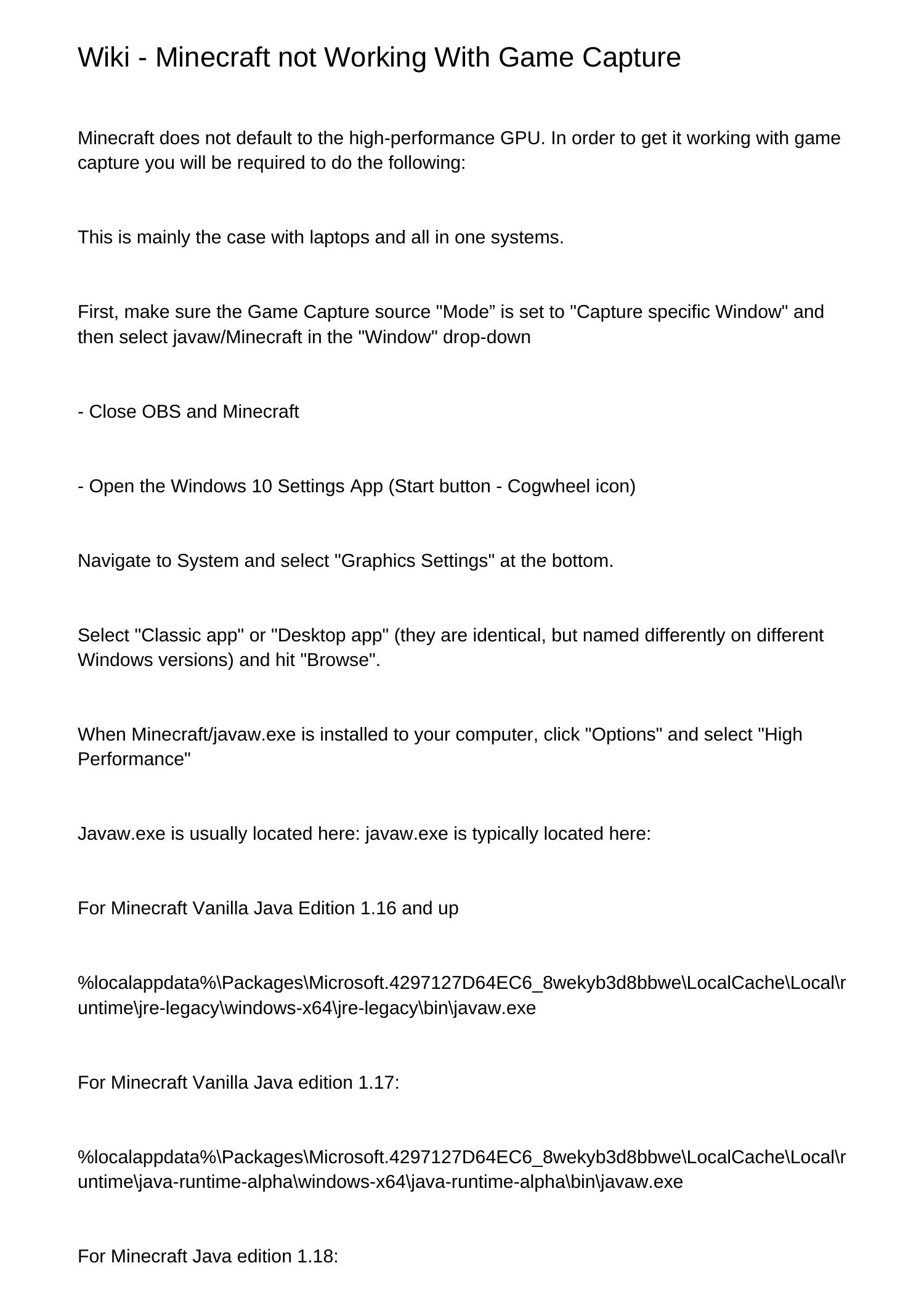 Wiki Minecraft not Working With Game Capturernqsy.pdf.pdf | DocDroid