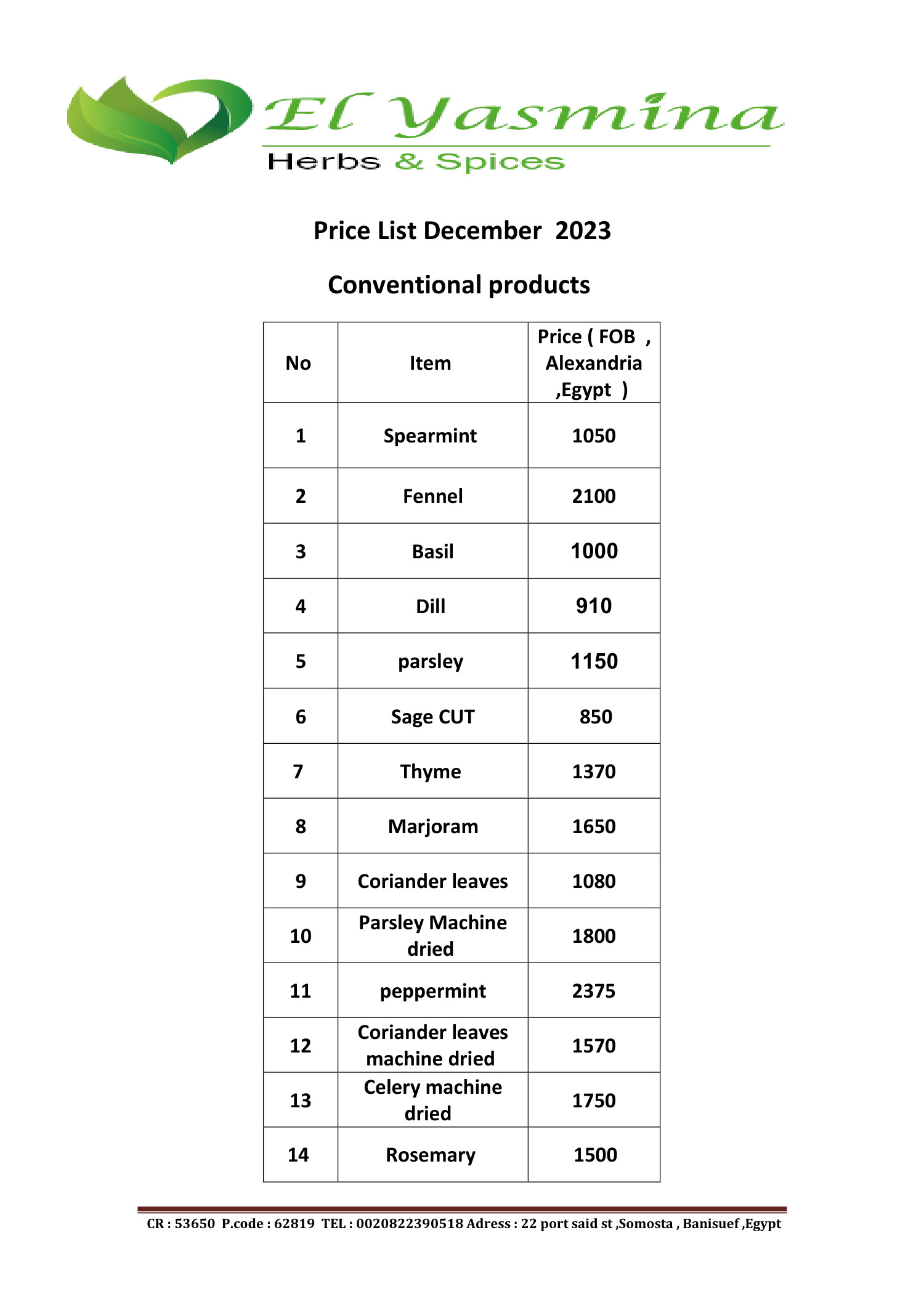 price list 2023.pdf | DocDroid