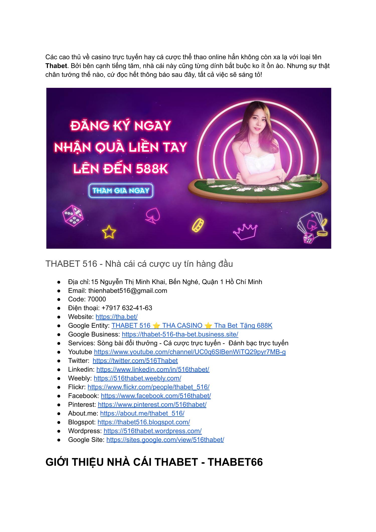 Thabet 516 Giới thiệu sòng bạc trực tuyến uy tín.pdf | DocDroid