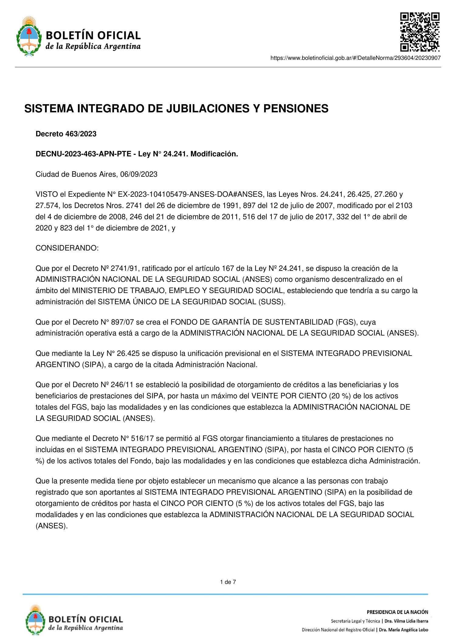 Decreto N° 463/2023.pdf | DocDroid