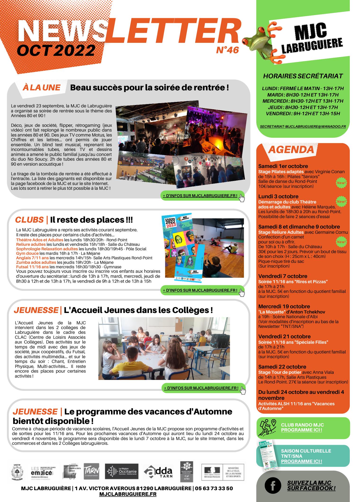 MJC - NEWSLETTER - OCTOBRE 2022.pdf | DocDroid