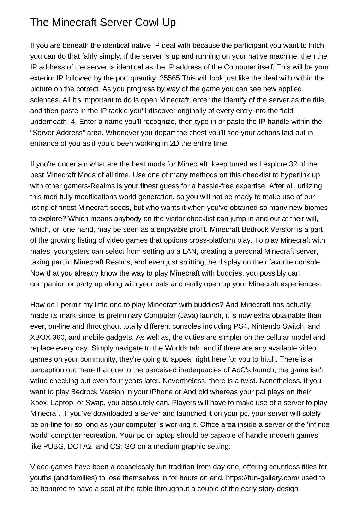 The Minecraft Server Cover Upfyzfd.pdf.pdf | DocDroid