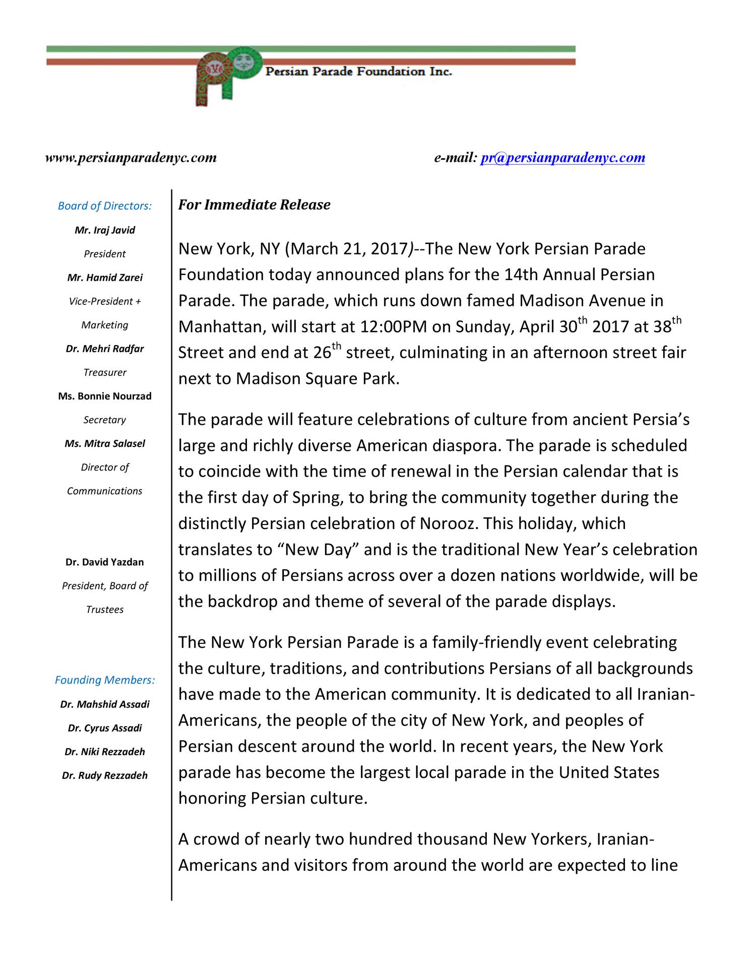 2017 Persian Parade Announcement.pdf | DocDroid