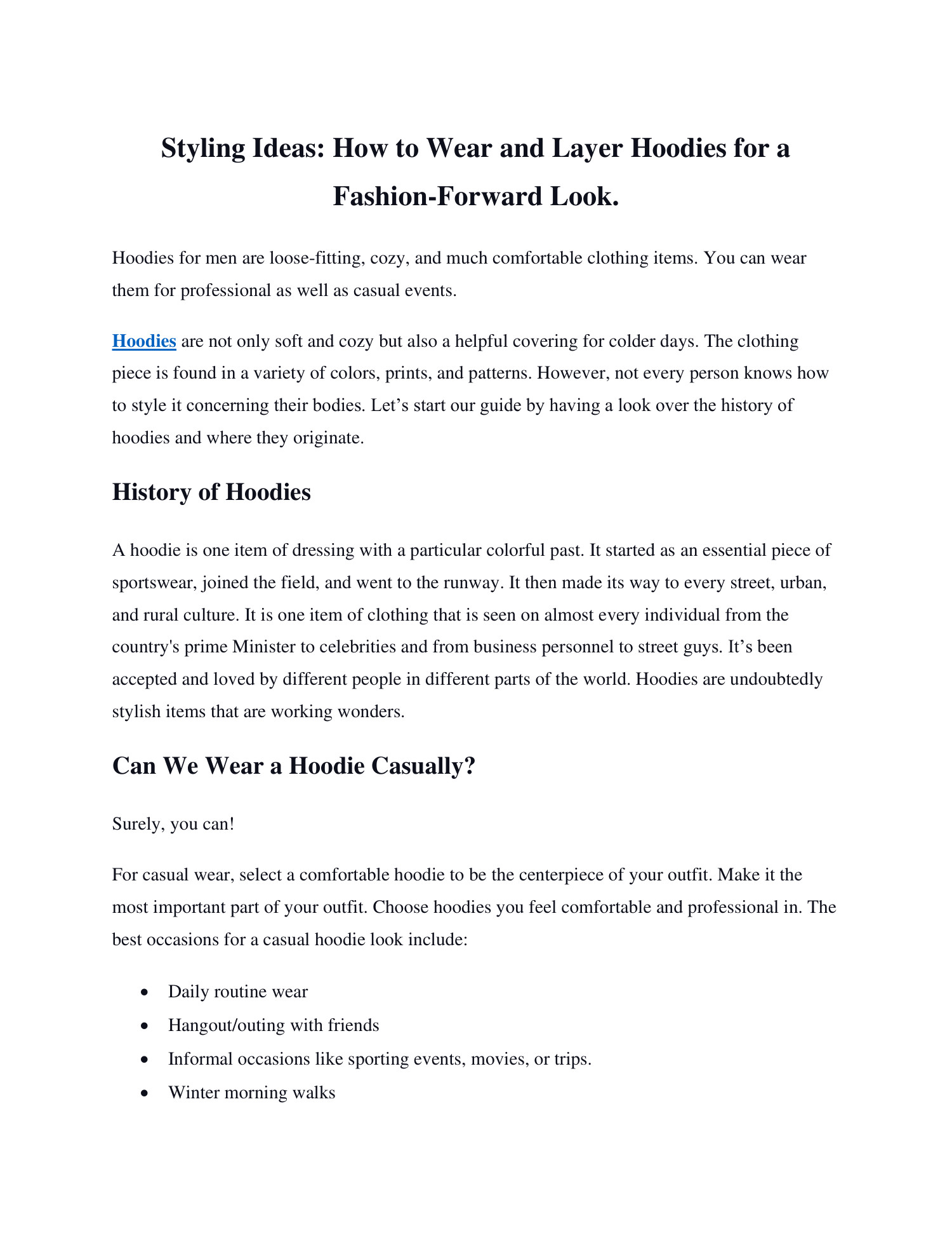 How to Wear and Layer Hoodies for a Fashion-Forward Look.docx | DocDroid