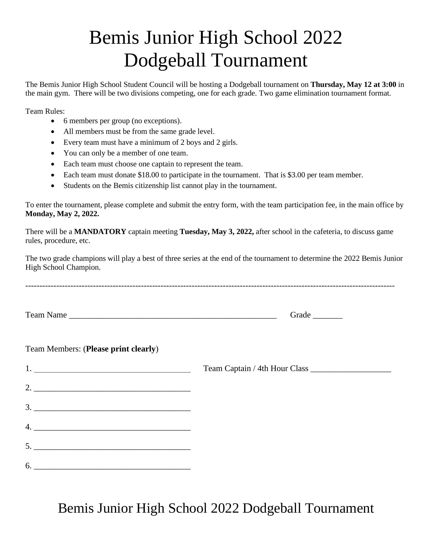 Dodgeball Entry Form and Rules.pdf | DocDroid