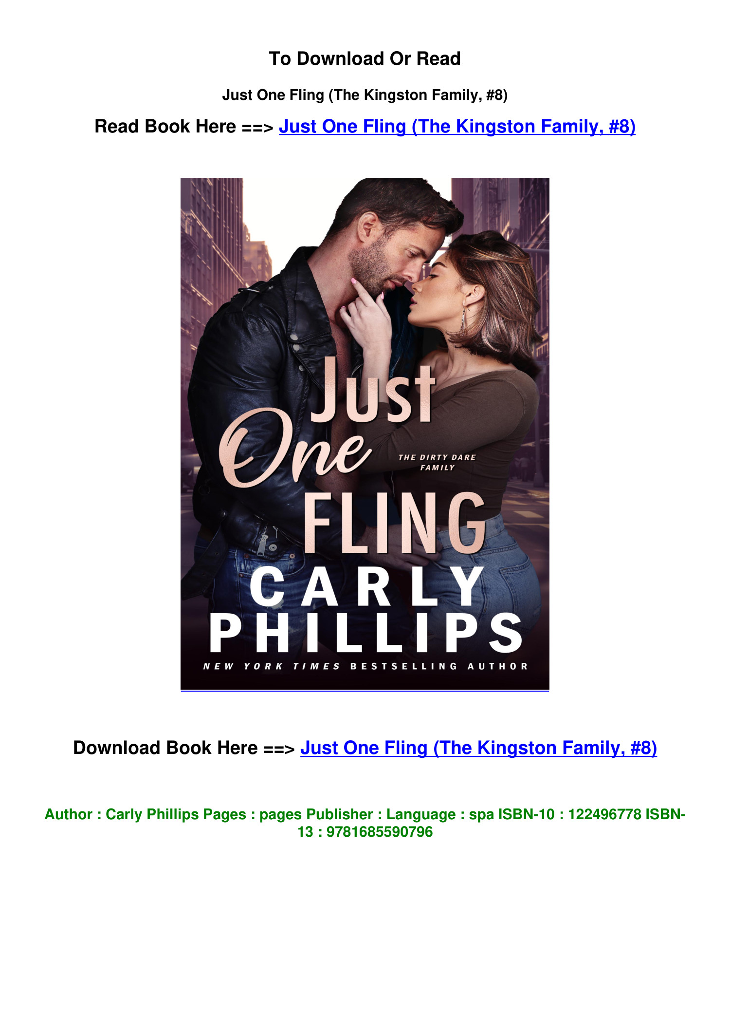 EPUB DOWNLOAD Just One Fling The Kingston Family 8 BY Carly Phillips.pdf | DocDroid