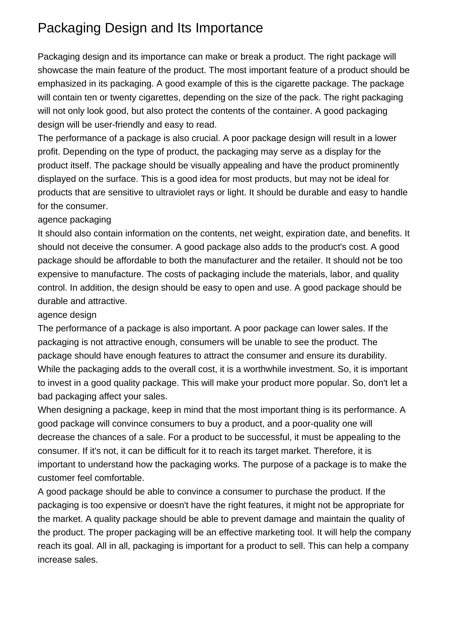 Packaging Design and Its Importanceaomur.pdf.pdf | DocDroid