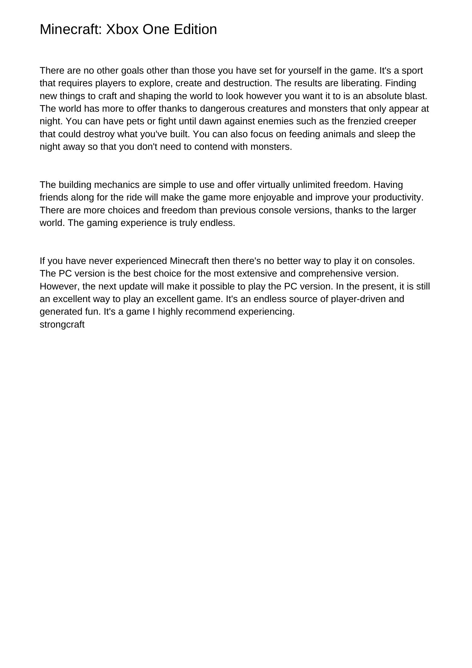 Minecraft Xbox One Editionqahad.pdf.pdf | DocDroid