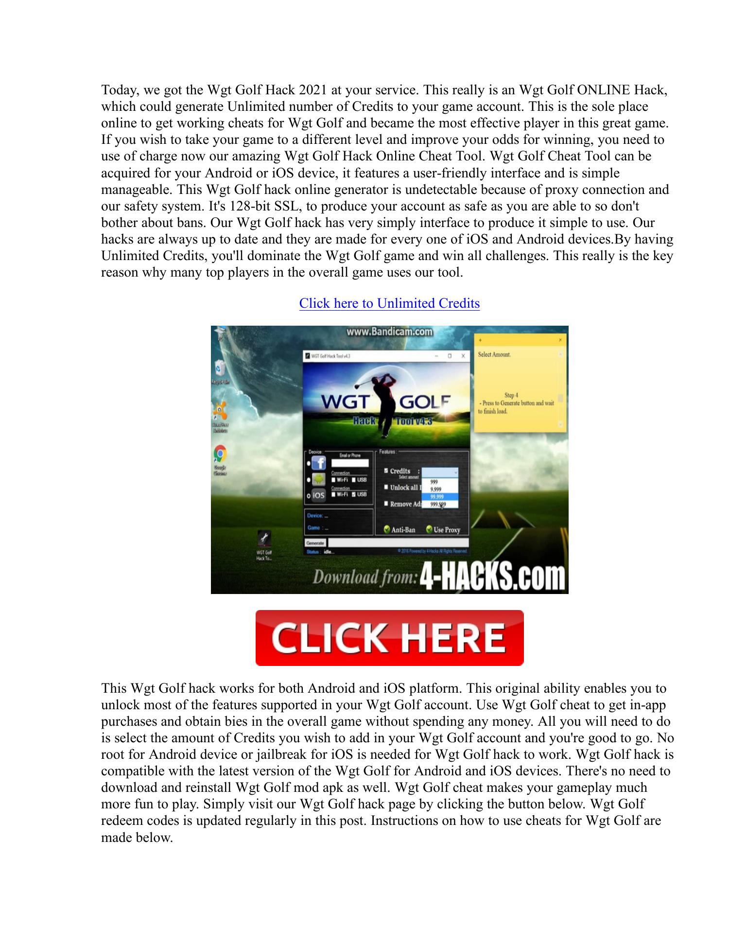 !news! Wgt Golf Hack Credits Generator 2020.pdf | DocDroid
