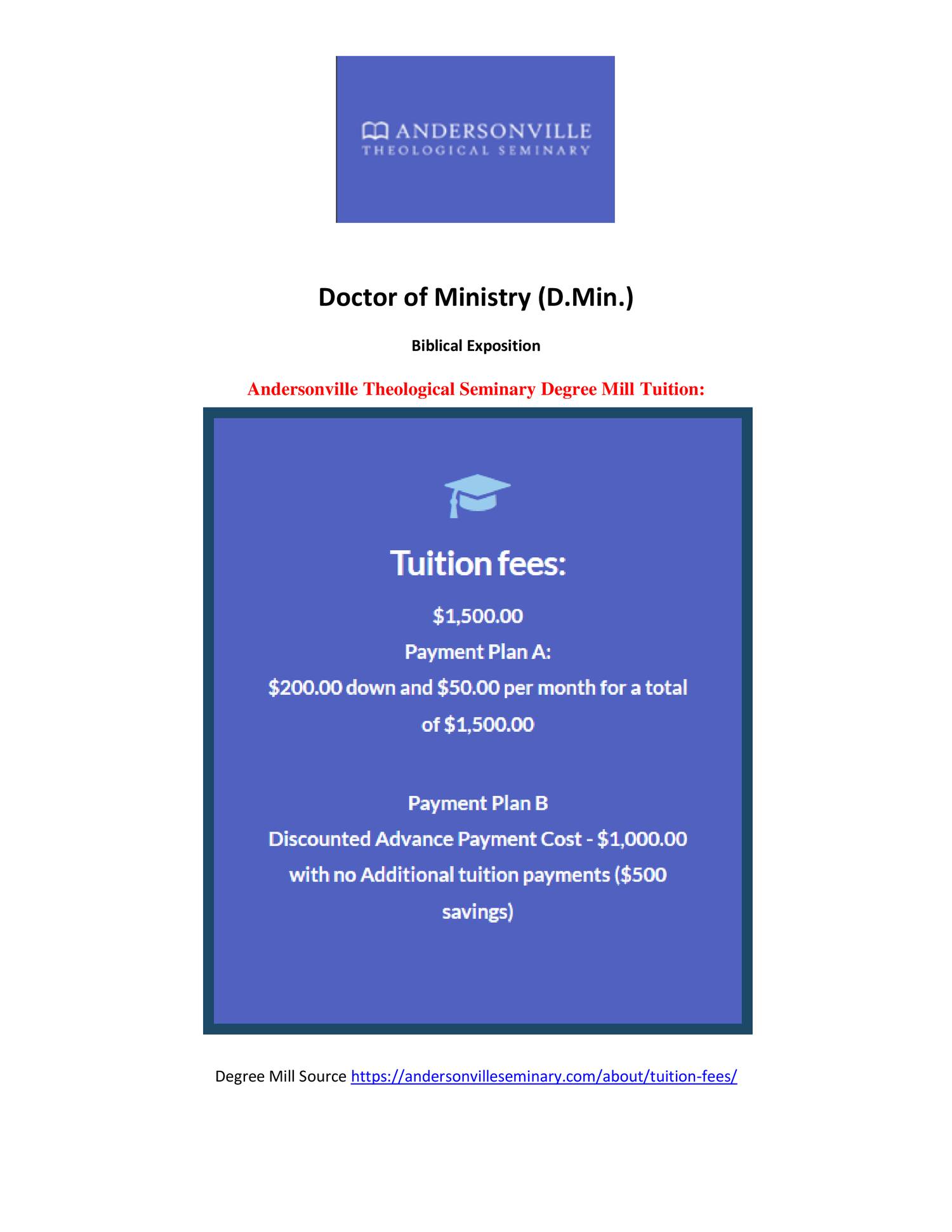 Andersonville Theological Seminary Degree Mill.pdf | DocDroid