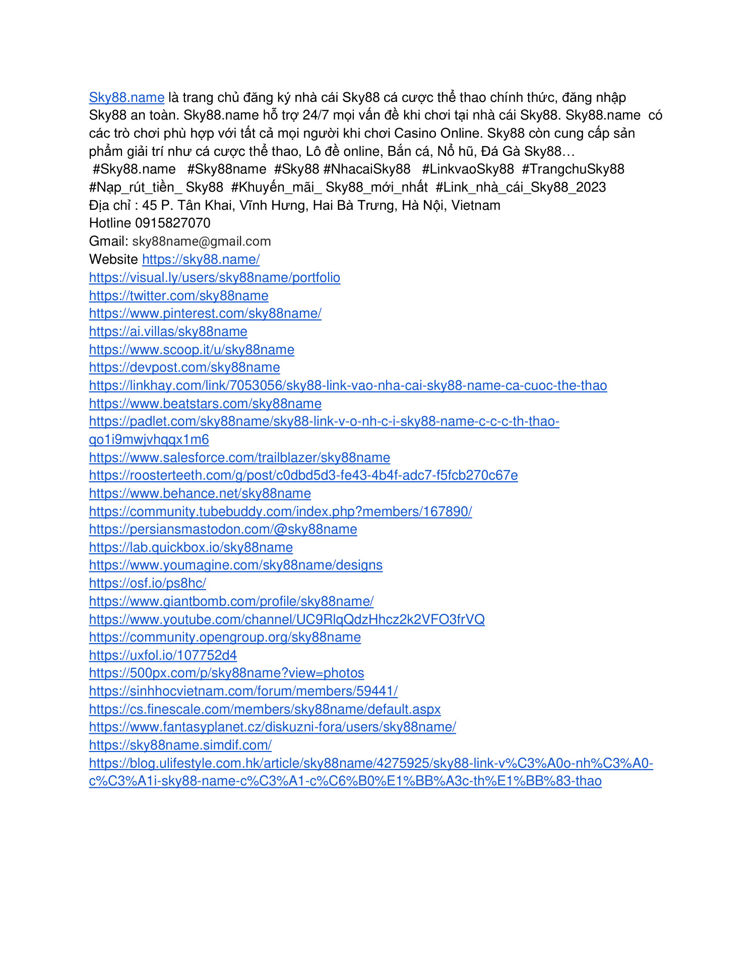 SKY88 - Link Vào Nhà Cái Sky88.name cá cược thể thao.docx | DocDroid