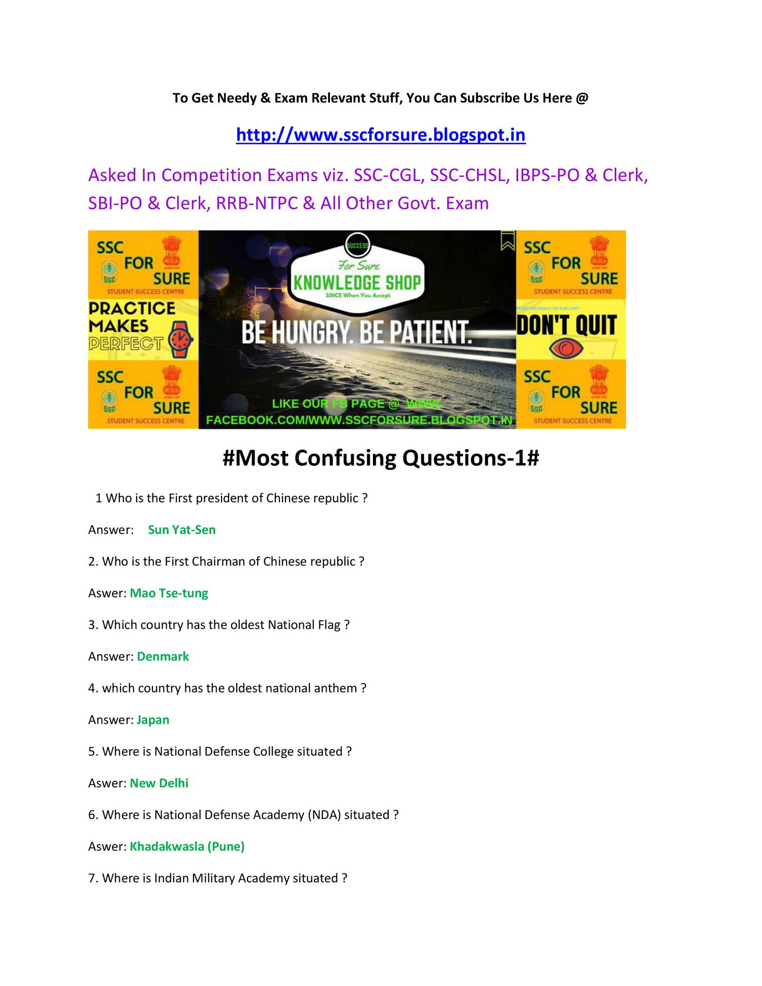 MOST CONFUSING QUESTIONS @ www.sscforsure.blogspot.in.pdf | DocDroid