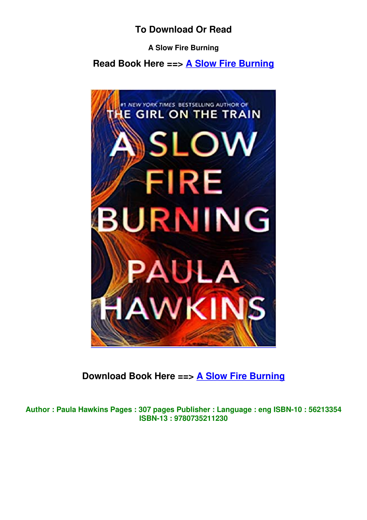 EPUB download A Slow Fire Burning By Paula Hawkins.pdf | DocDroid