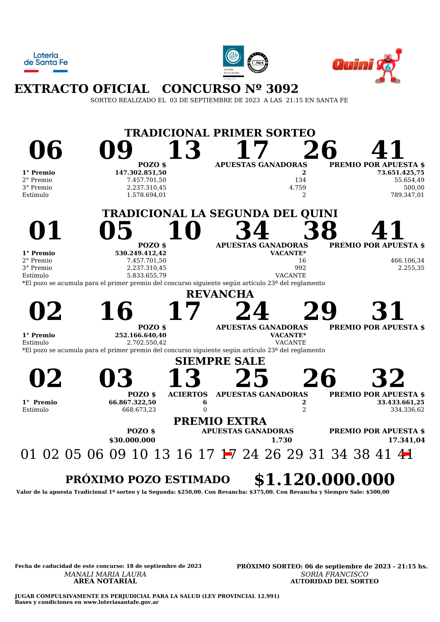 quini 6 3 de septiembre.pdf | DocDroid