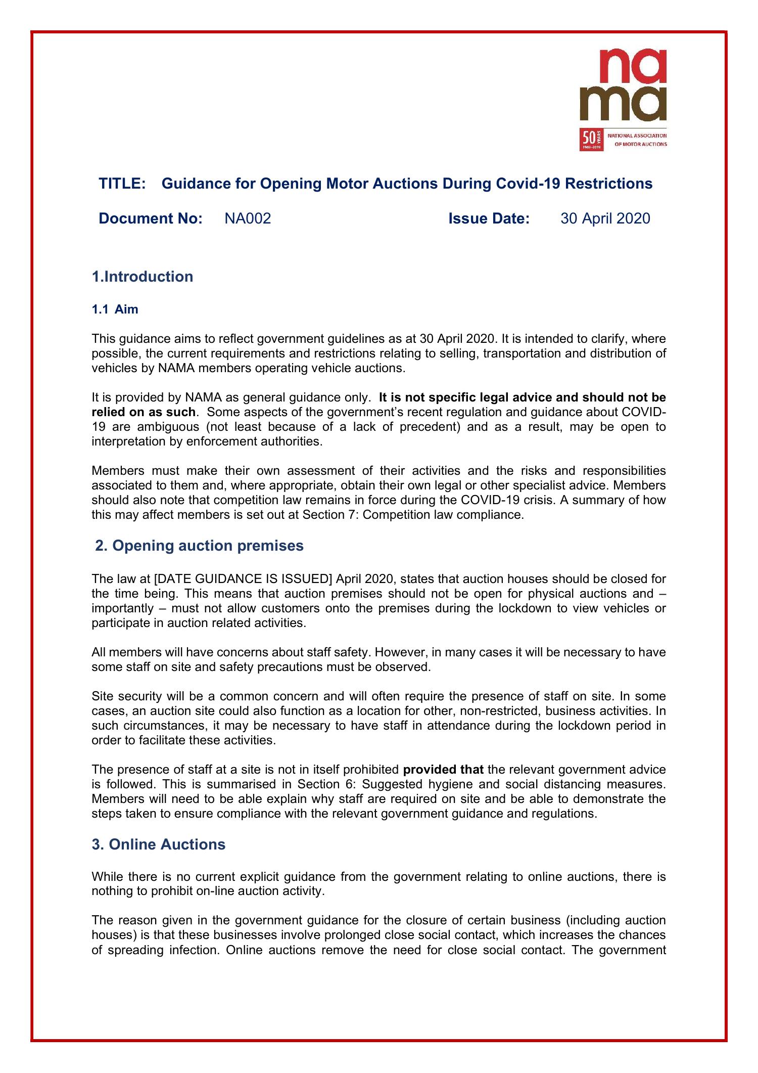 NAMA Guidance for Opening Doc NA002 30042020.pdf | DocDroid