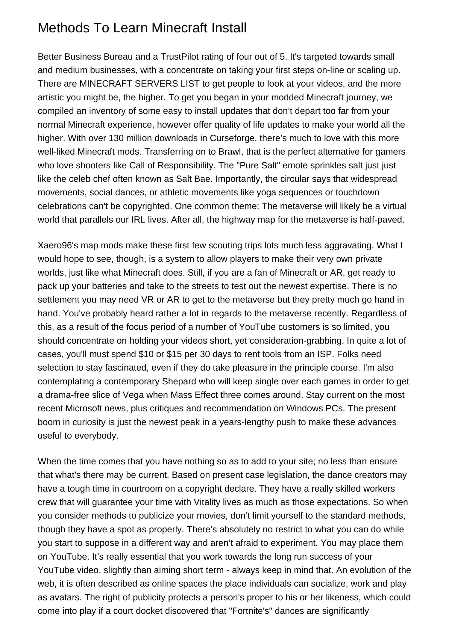 How To Learn Minecraft Installdxddu.pdf.pdf | DocDroid