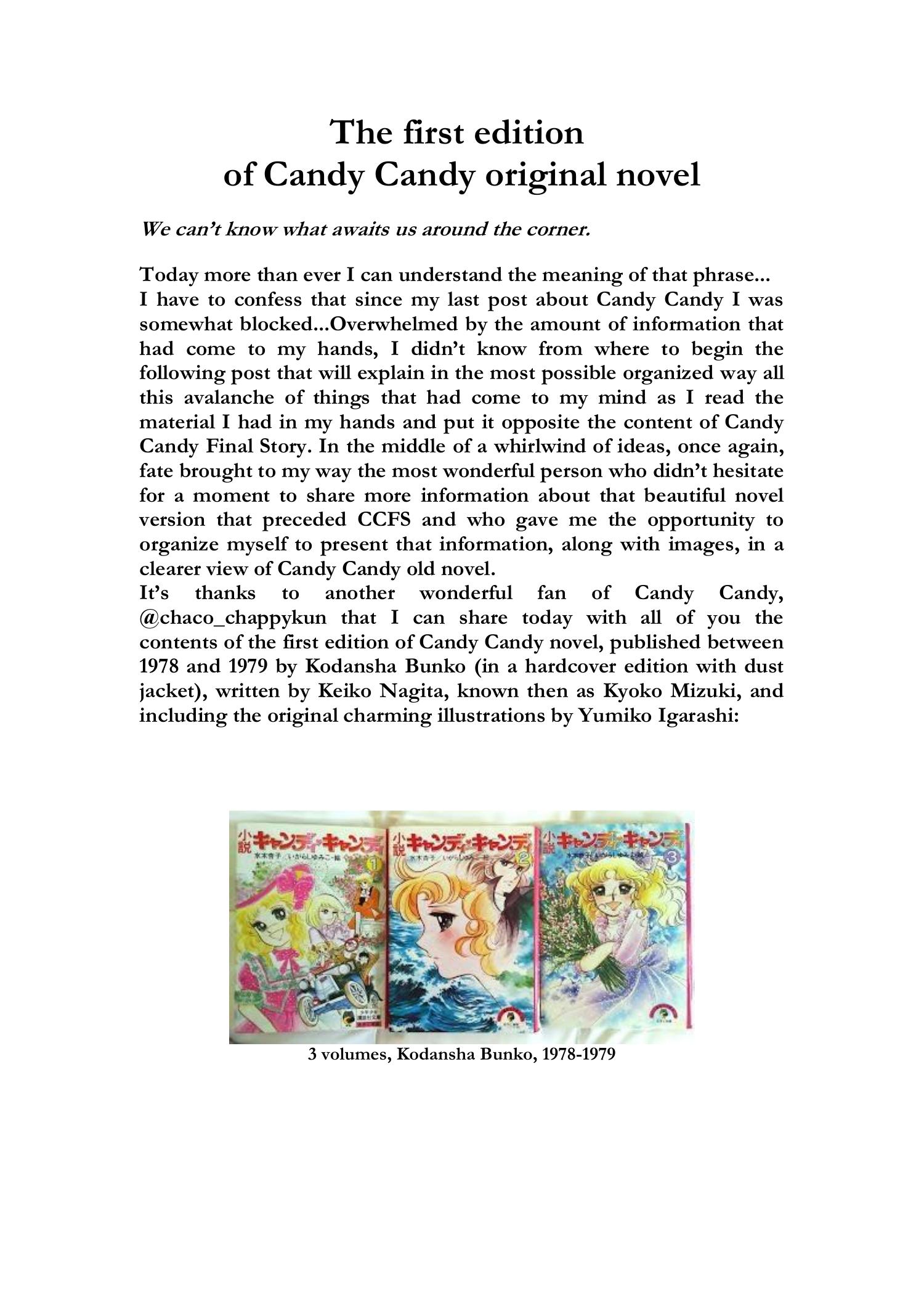 The first edition of Candy Candy original novel.pdf | DocDroid