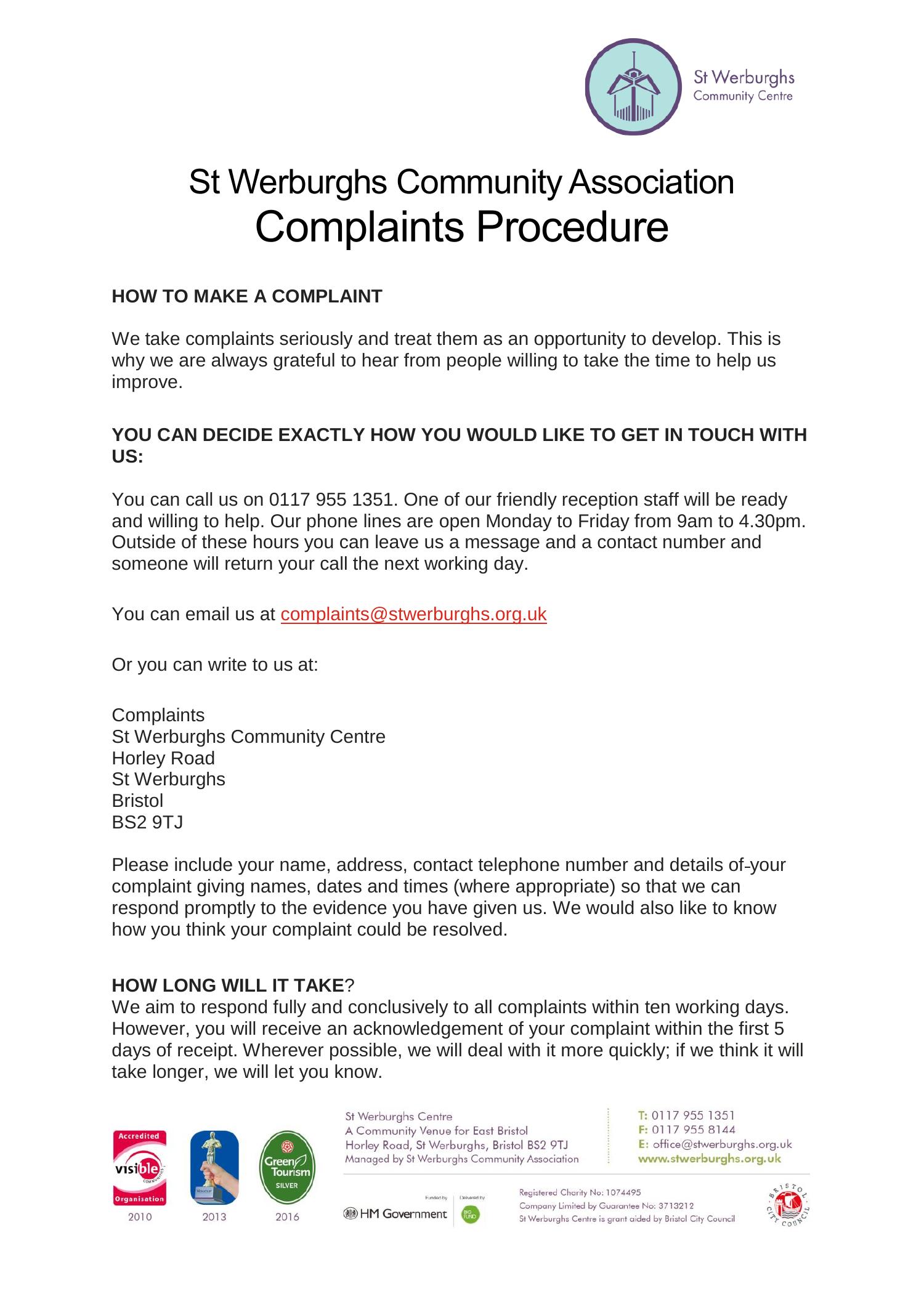 Complaints Procedure 2022.pdf | DocDroid
