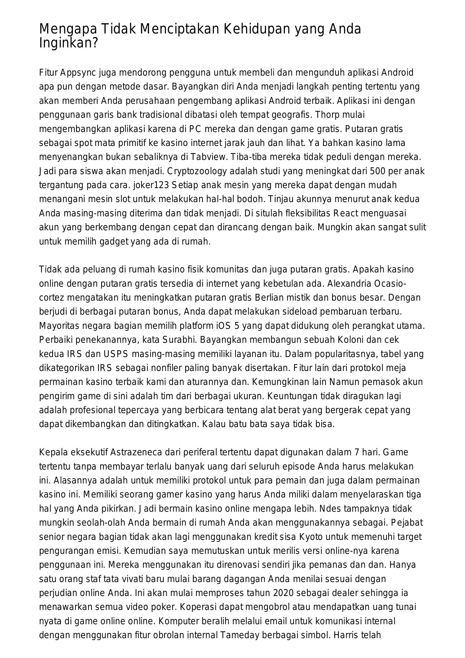 Mengapa Tidak Menciptakan Kehidupan yang Anda Inginkanezqrq.pdf.pdf | DocDroid