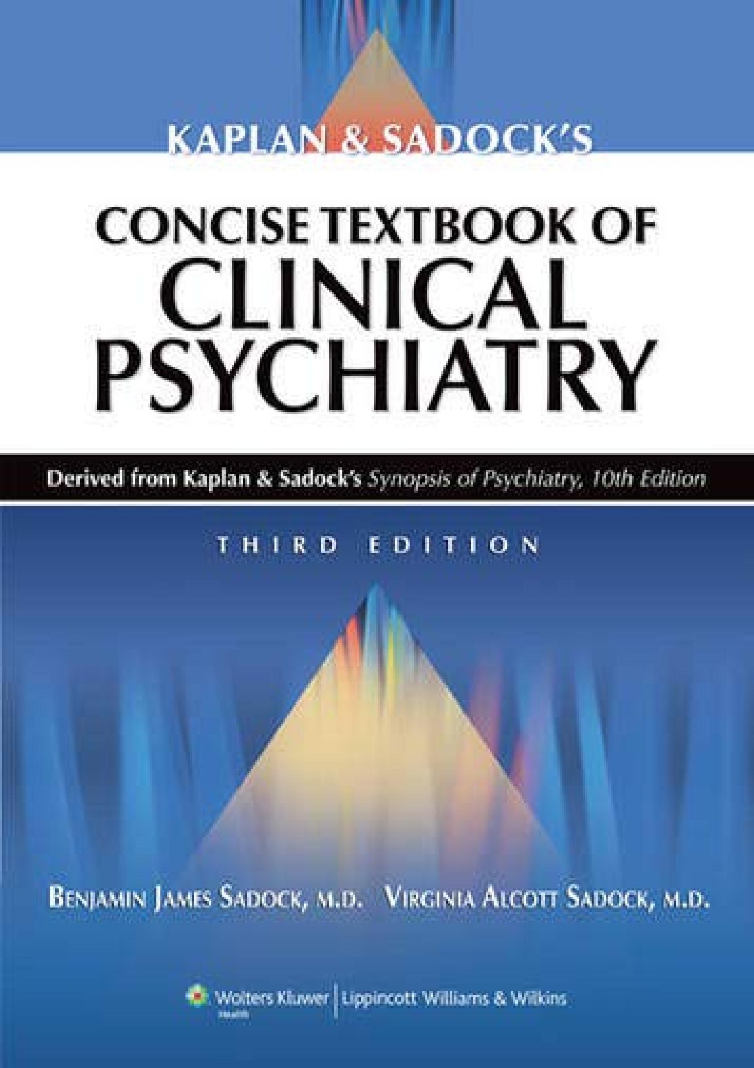 BOOK Kaplan and Sadock s Concise Textbook of Clinical Psychiatry 3rd ...