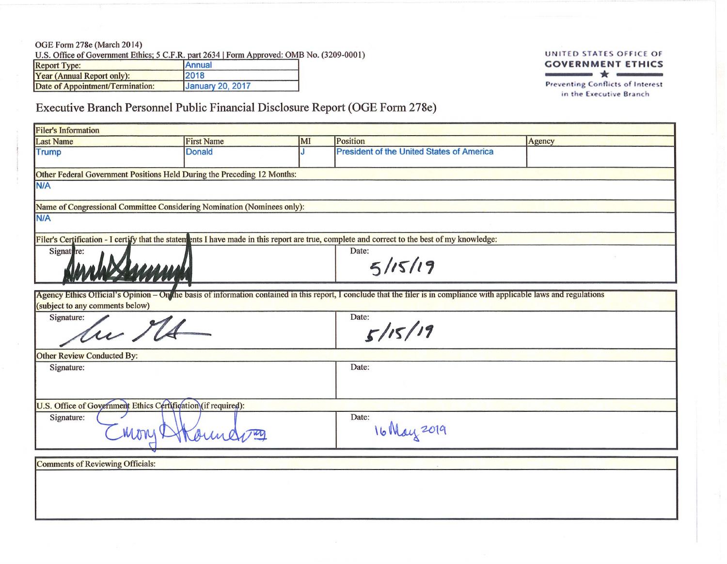 Donald Trump 2019 (OGE Form 278e).pdf | DocDroid