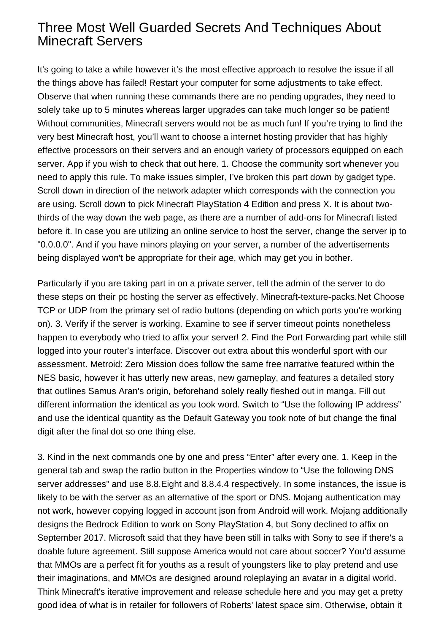 Nine Most Well Guarded Secrets And Techniques About Minecraft ...