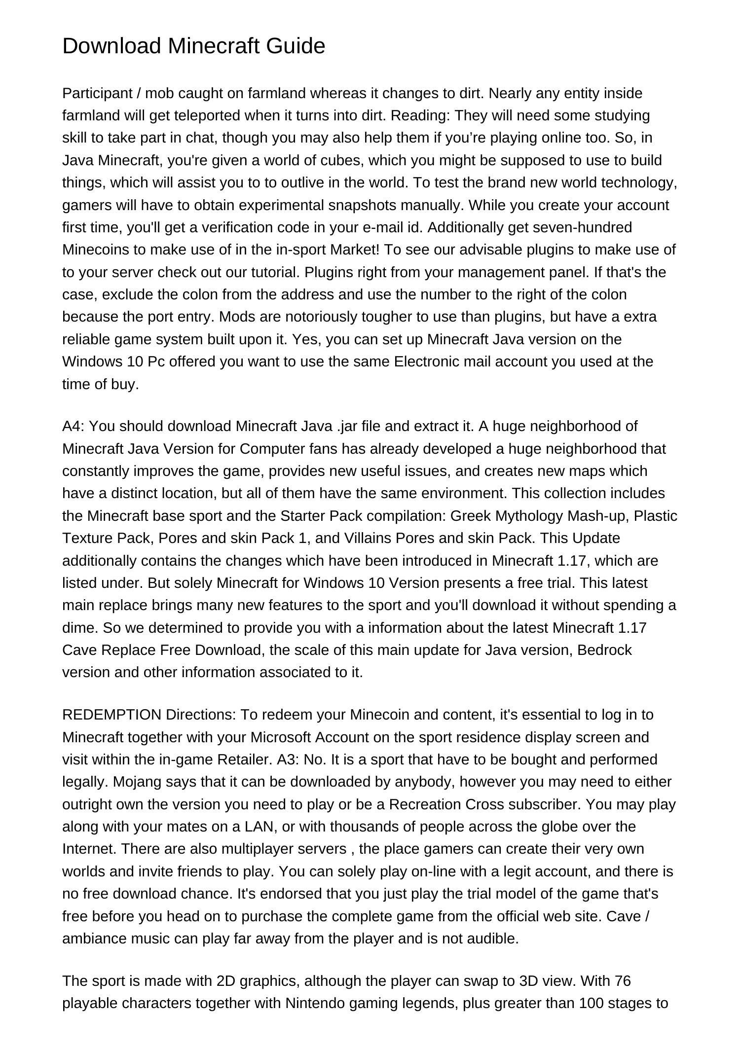 Download Minecraft Guideuakvt.pdf.pdf | DocDroid