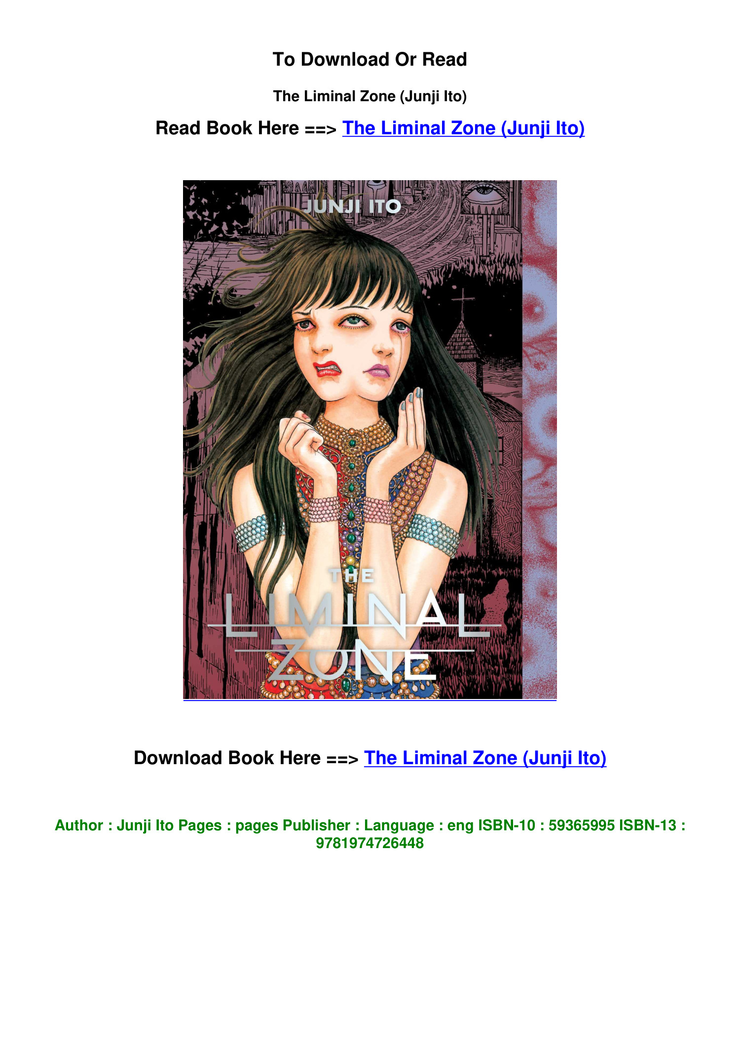 PDF download The Liminal Zone Junji Ito by Junji Ito.pdf | DocDroid