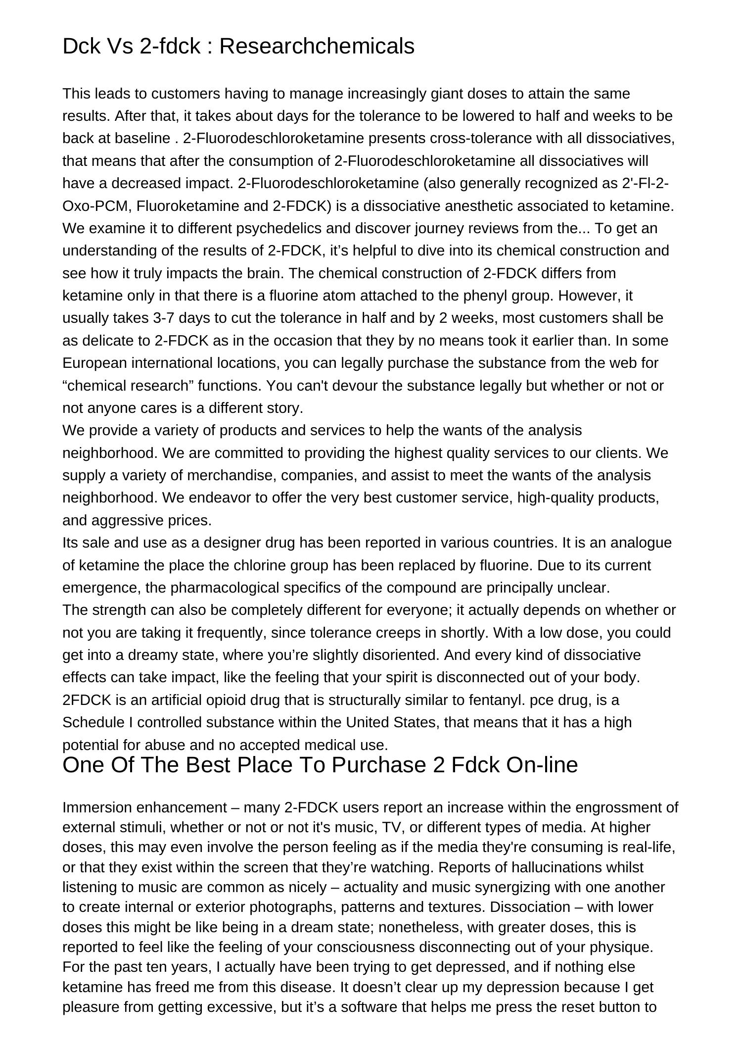 Dck Vs 2fdck Researchchemicalsdscff.pdf.pdf | DocDroid