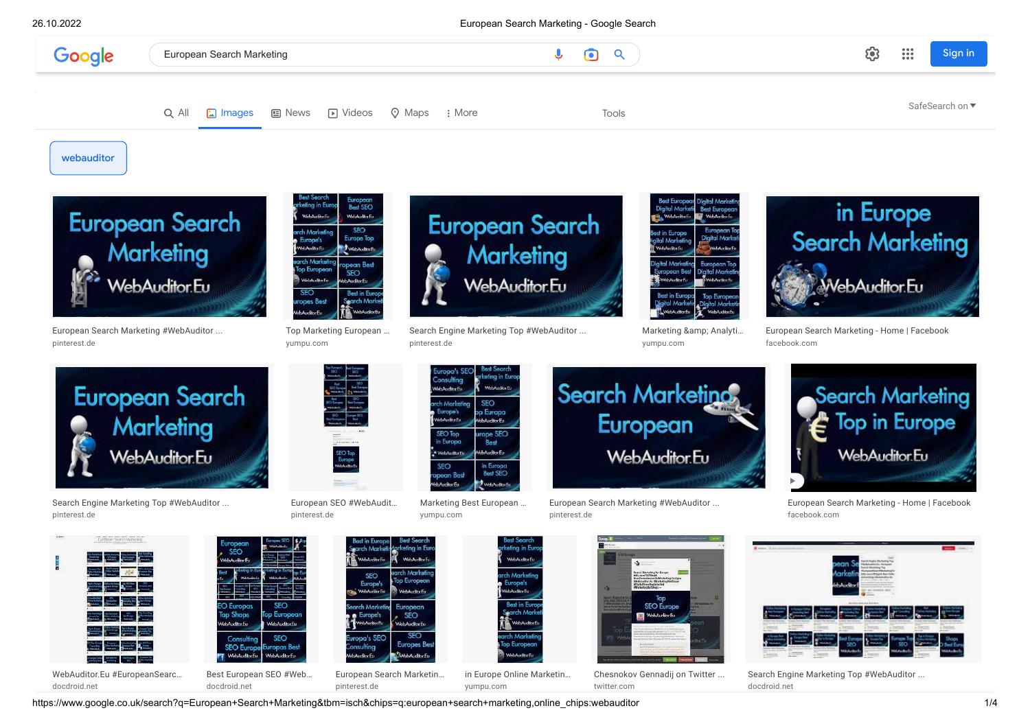European Search Marketing - Google Search Online Marketing Top in ...
