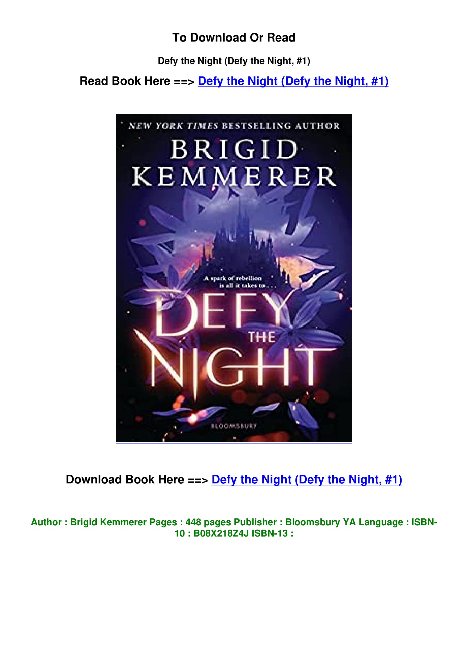 epub DOWNLOAD Defy the Night Defy the Night 1 BY Brigid Kemmerer.pdf | DocDroid