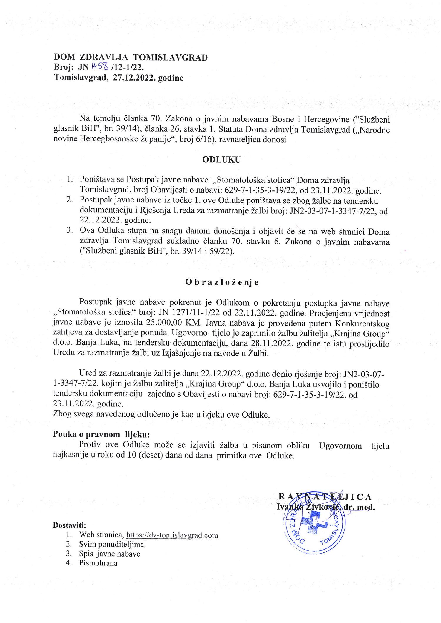 odluka o poništenju postupka JN.pdf | DocDroid