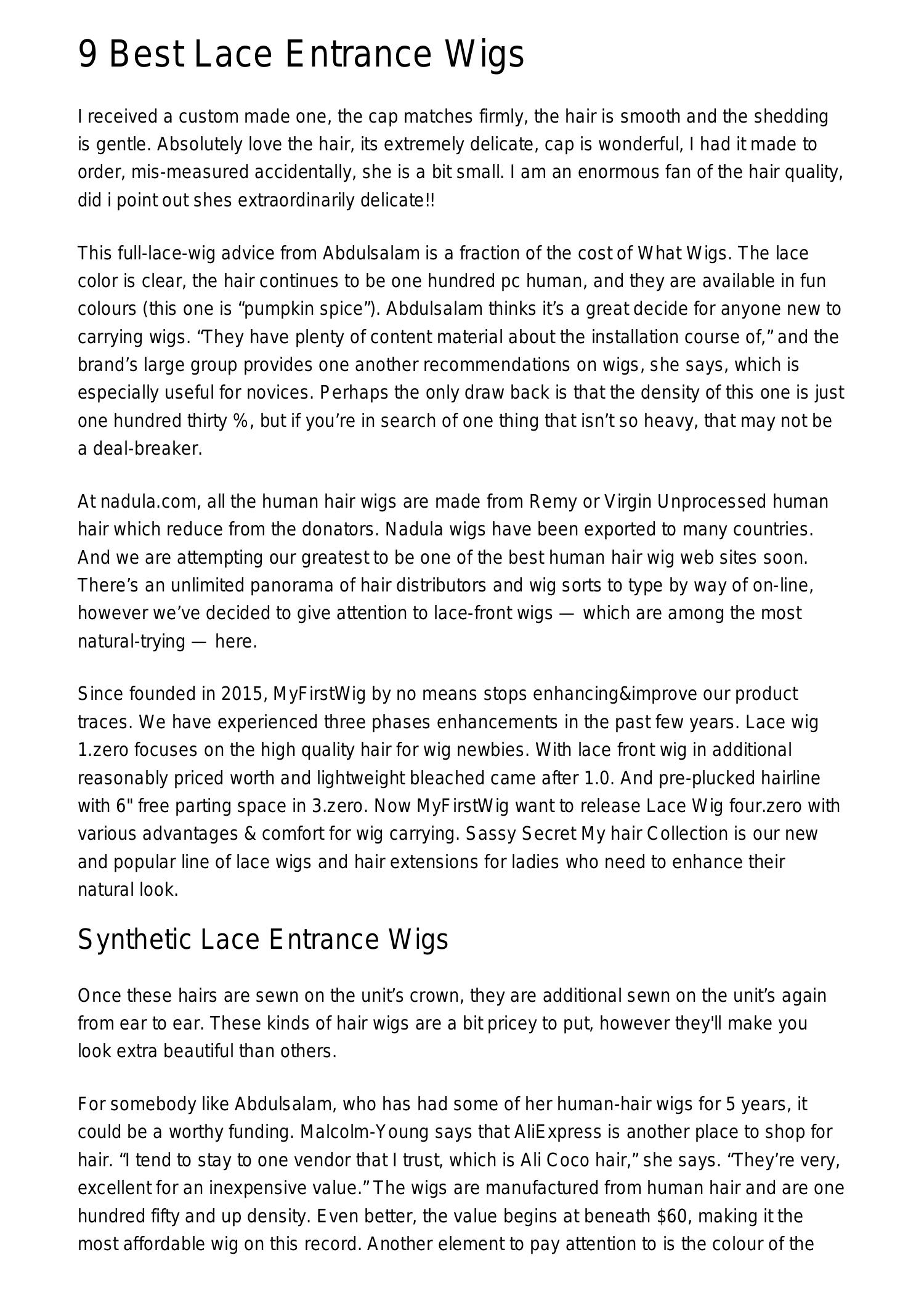 h19 Greatest Lace Entrance Wigsh1twuqa.pdf.pdf | DocDroid