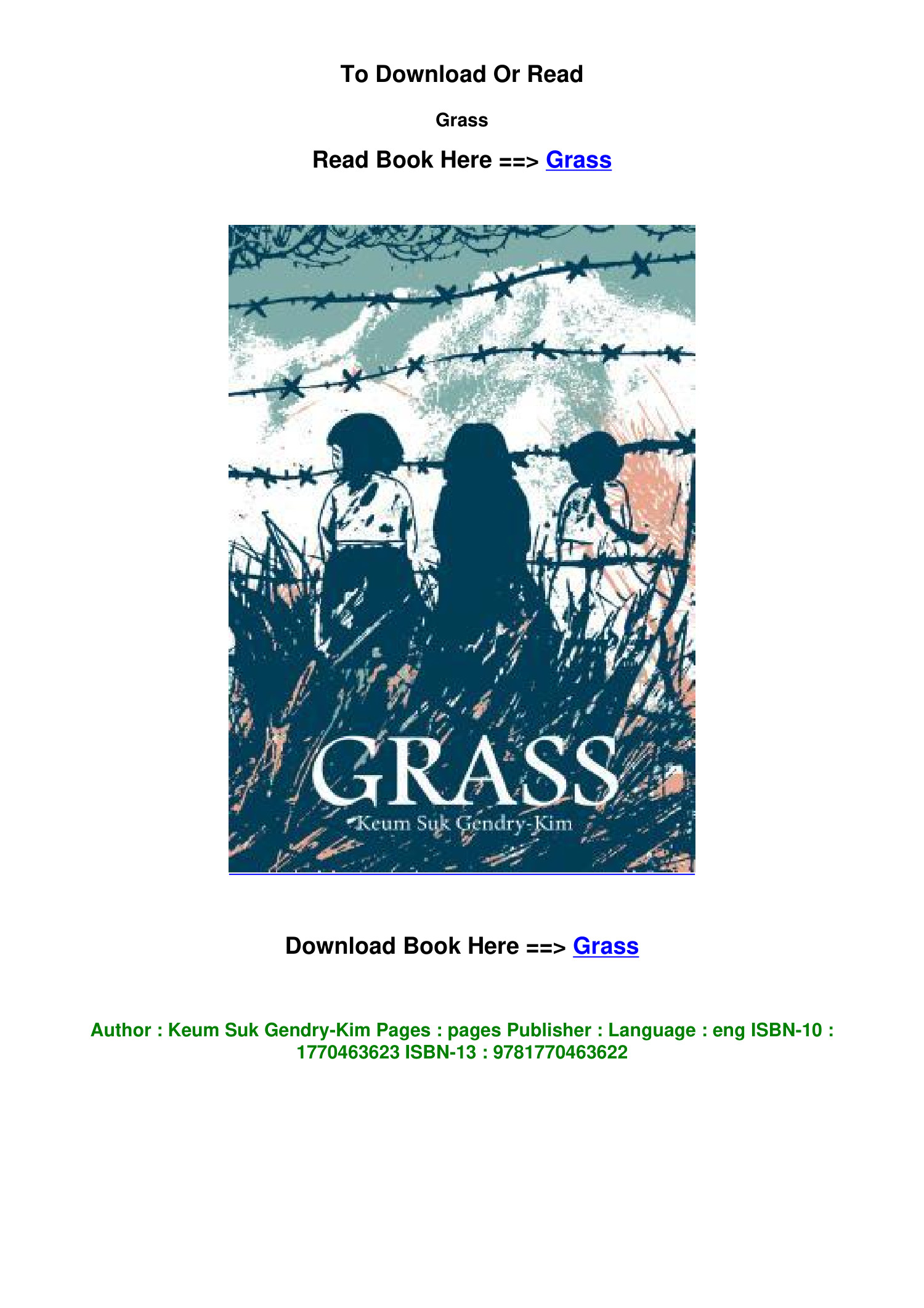 epub DOWNLOAD Grass By Keum Suk Gendry Kim.pdf | DocDroid