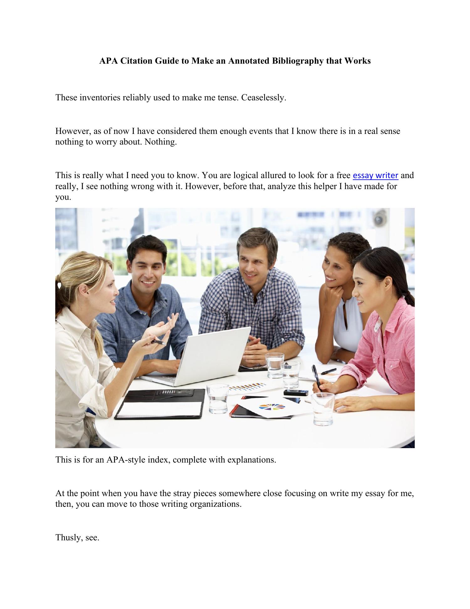 APA Citation Guide to Make an Annotated Bibliography that Works.pdf ...