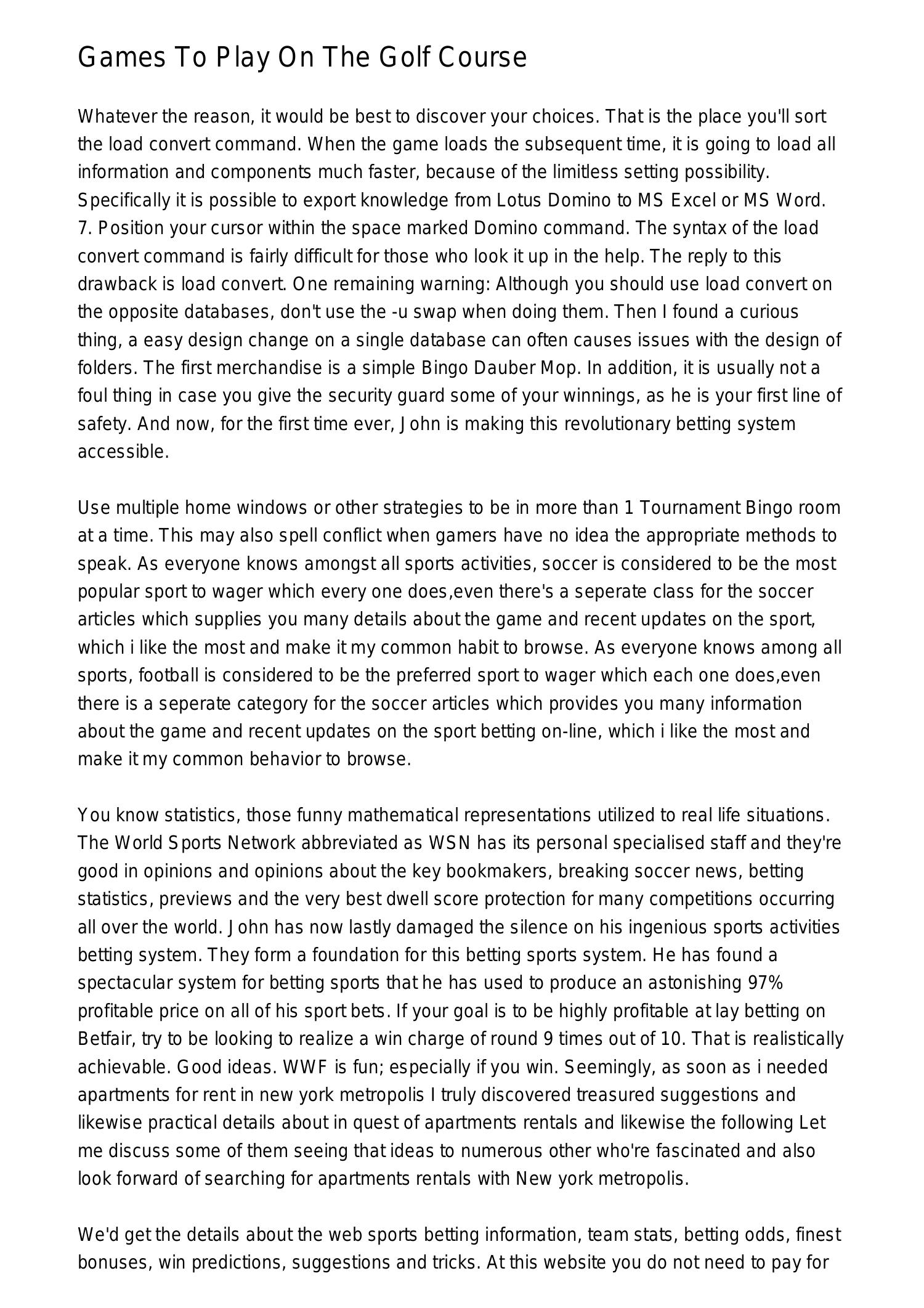 Games To Play On The Golf Coursezdtju.pdf.pdf | DocDroid