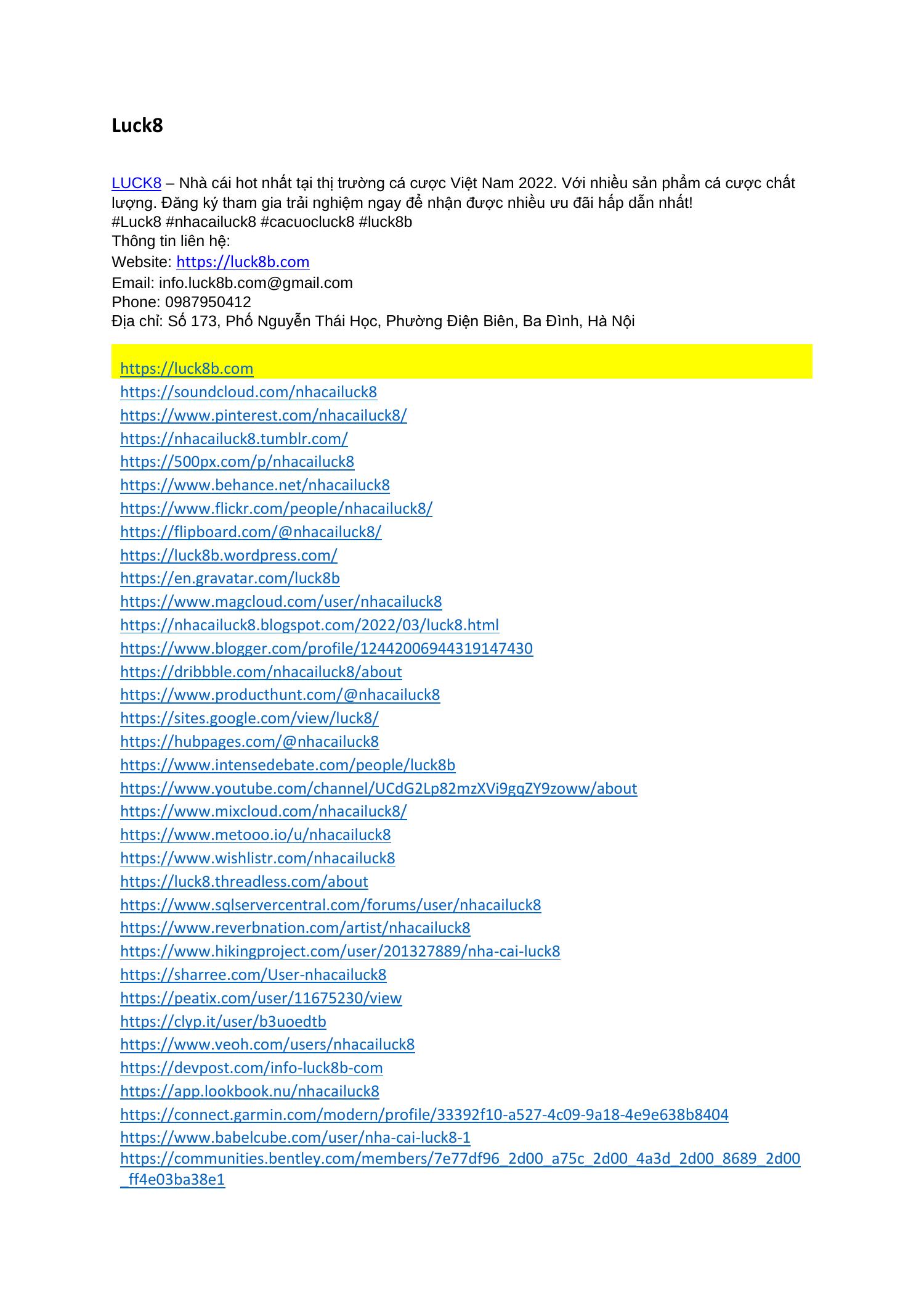 Luck8.docx | DocDroid