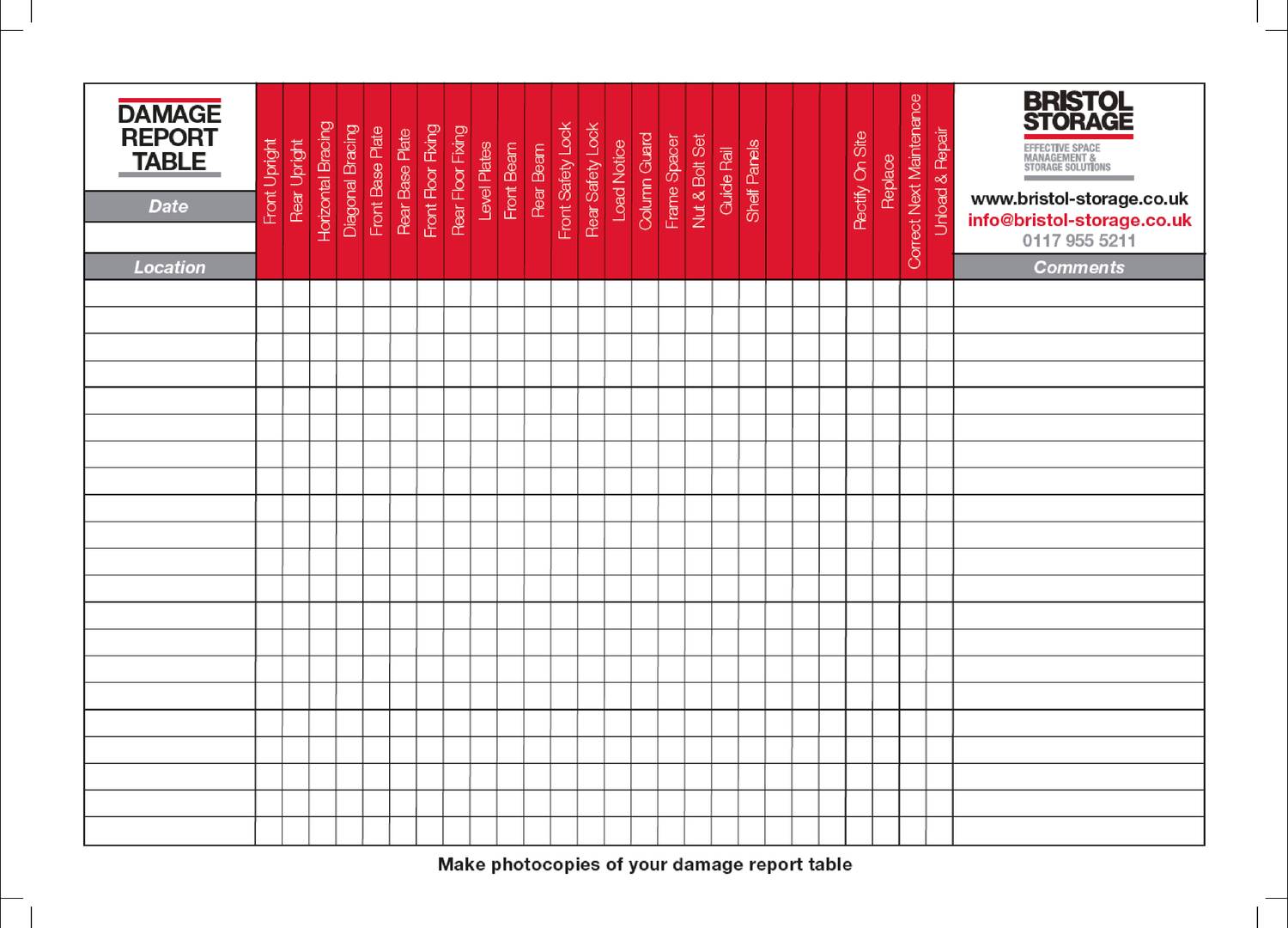Damage Inspection Checklist.pdf | DocDroid