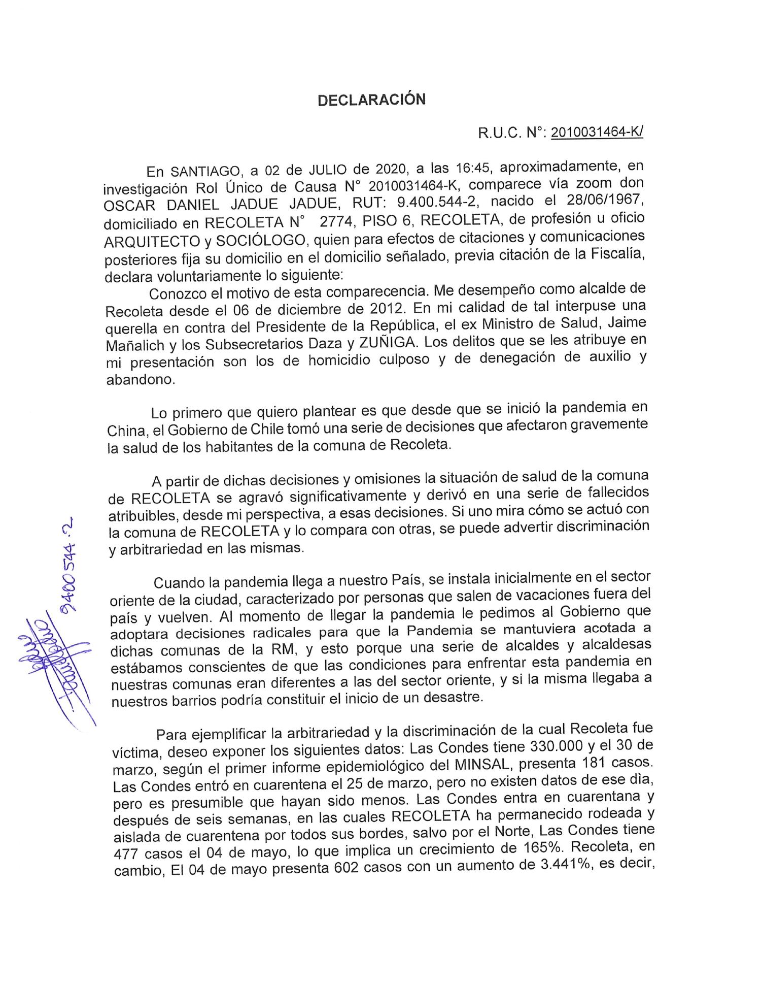 DECLARACION DANIEL JADUE(1ra.Parte).pdf | DocDroid