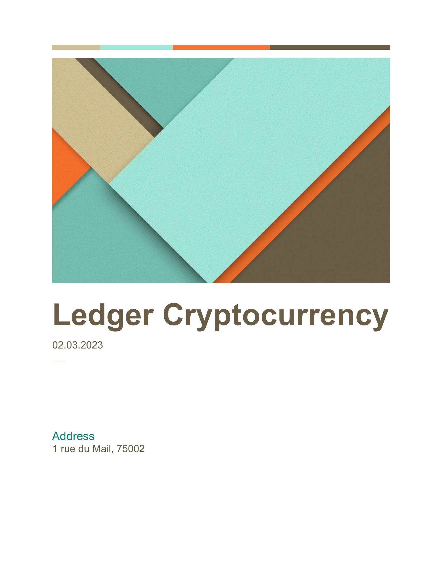 Ledger cyrptocurrency.docx | DocDroid