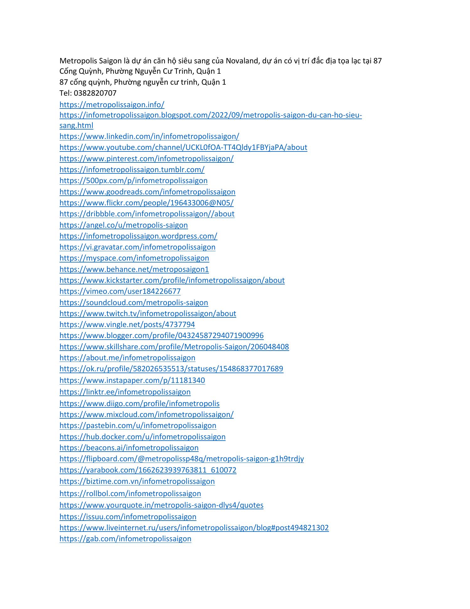 Metropolis Saigon.docx | DocDroid