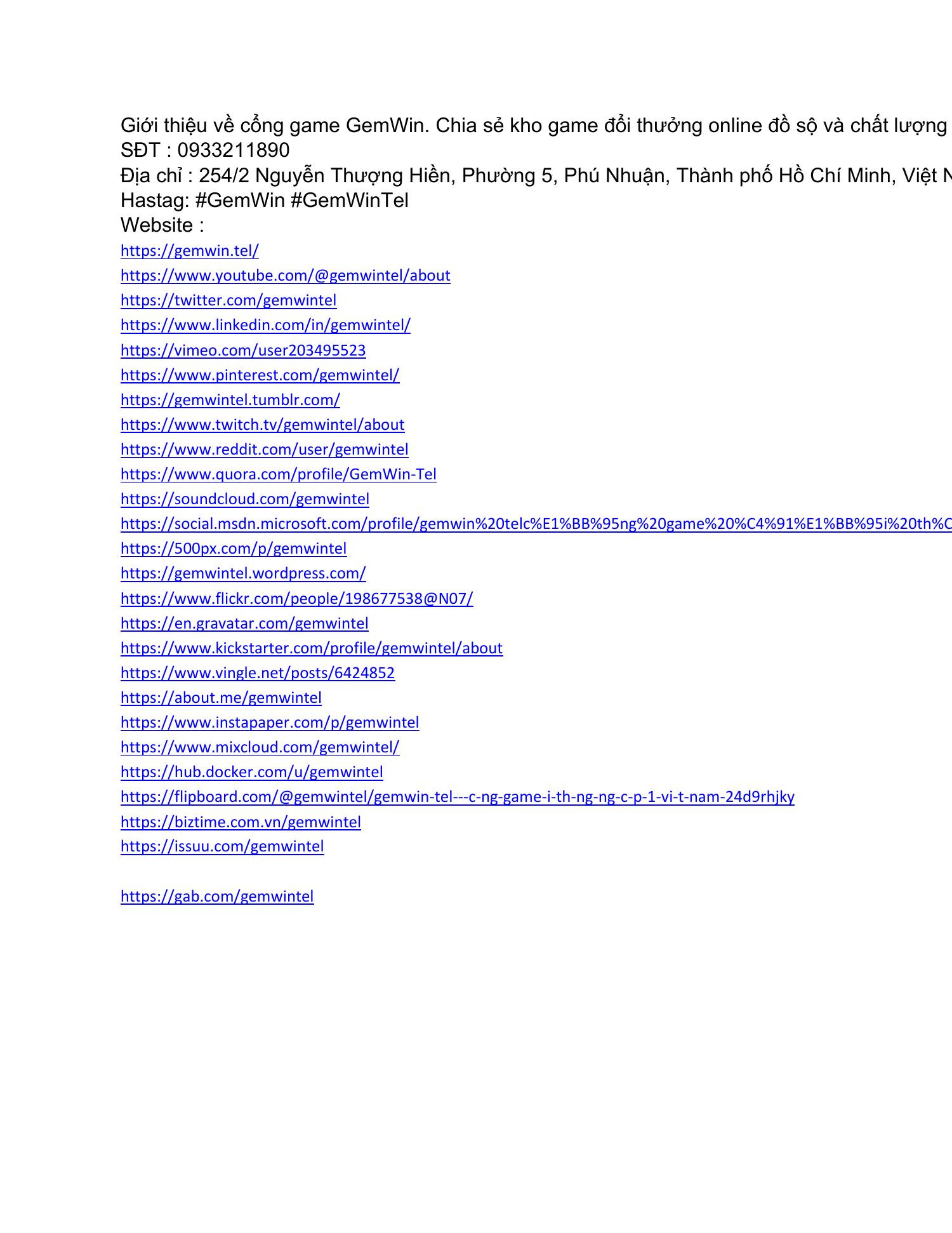Giới thiệu về cổng game GemWin.docx | DocDroid