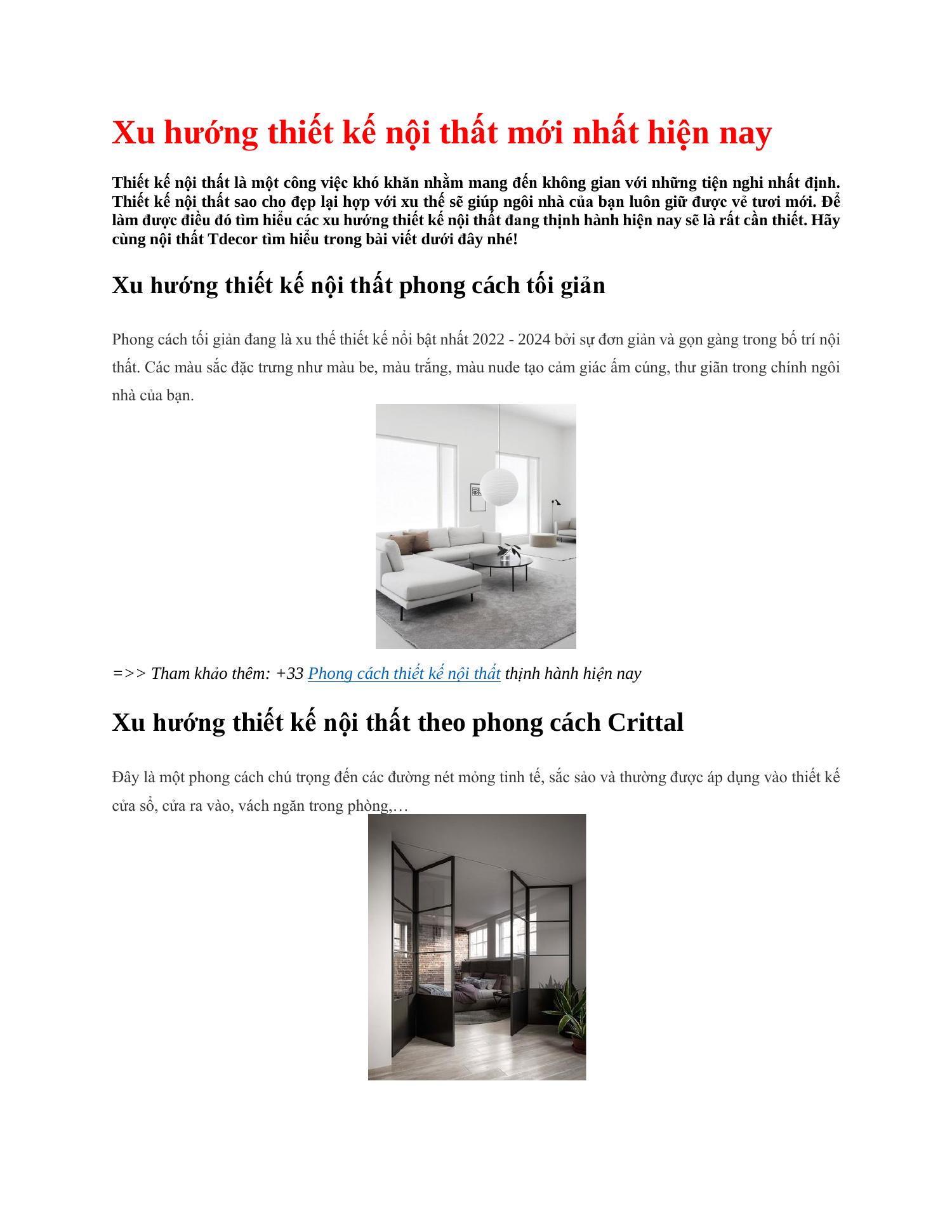 Xu hướng thiết kế nội thất mới nhất hiện nay.pdf | DocDroid