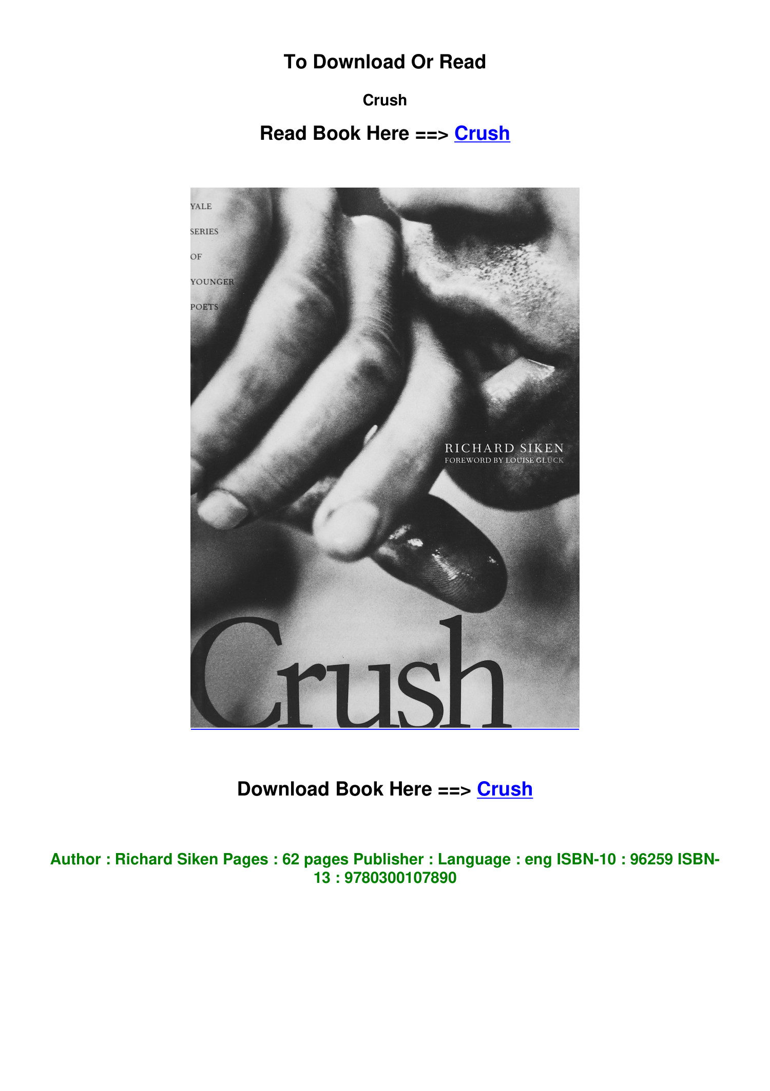 PDF download Crush by Richard Siken.pdf | DocDroid