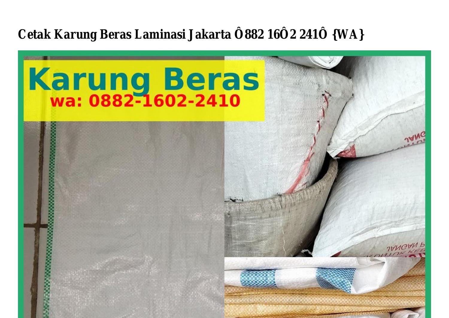 Cetak Karung Beras Laminasi Jakarta.pdf | DocDroid