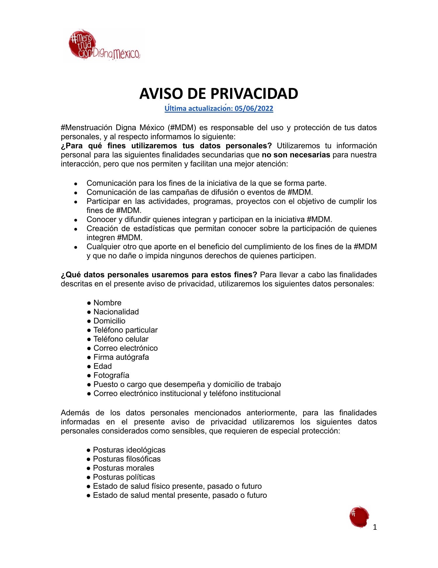Aviso de privacidad convocatoria 2022.pdf | DocDroid