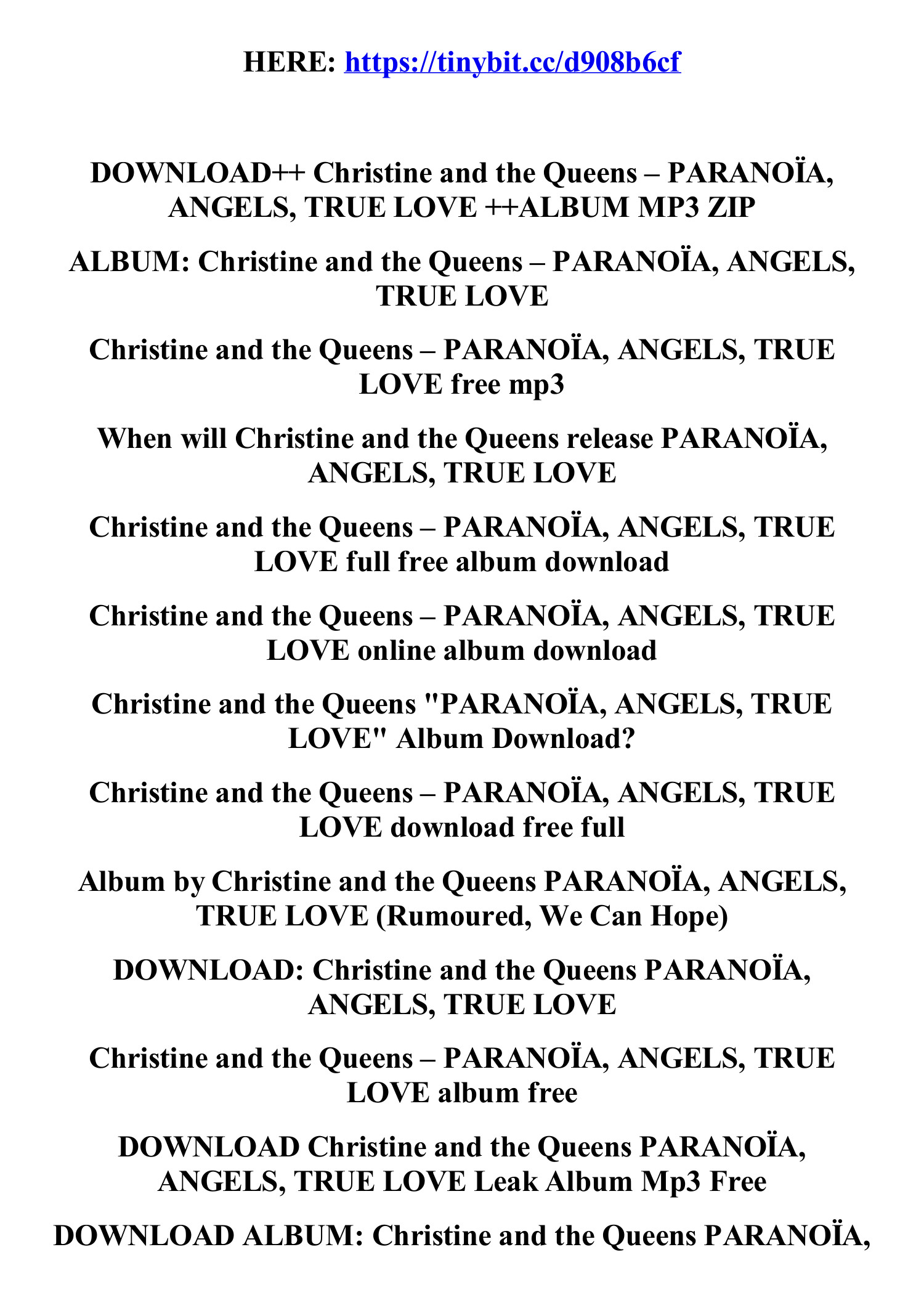 download_christine_and_the_queens_paranoia_angels_true_love_album_mp3 ...