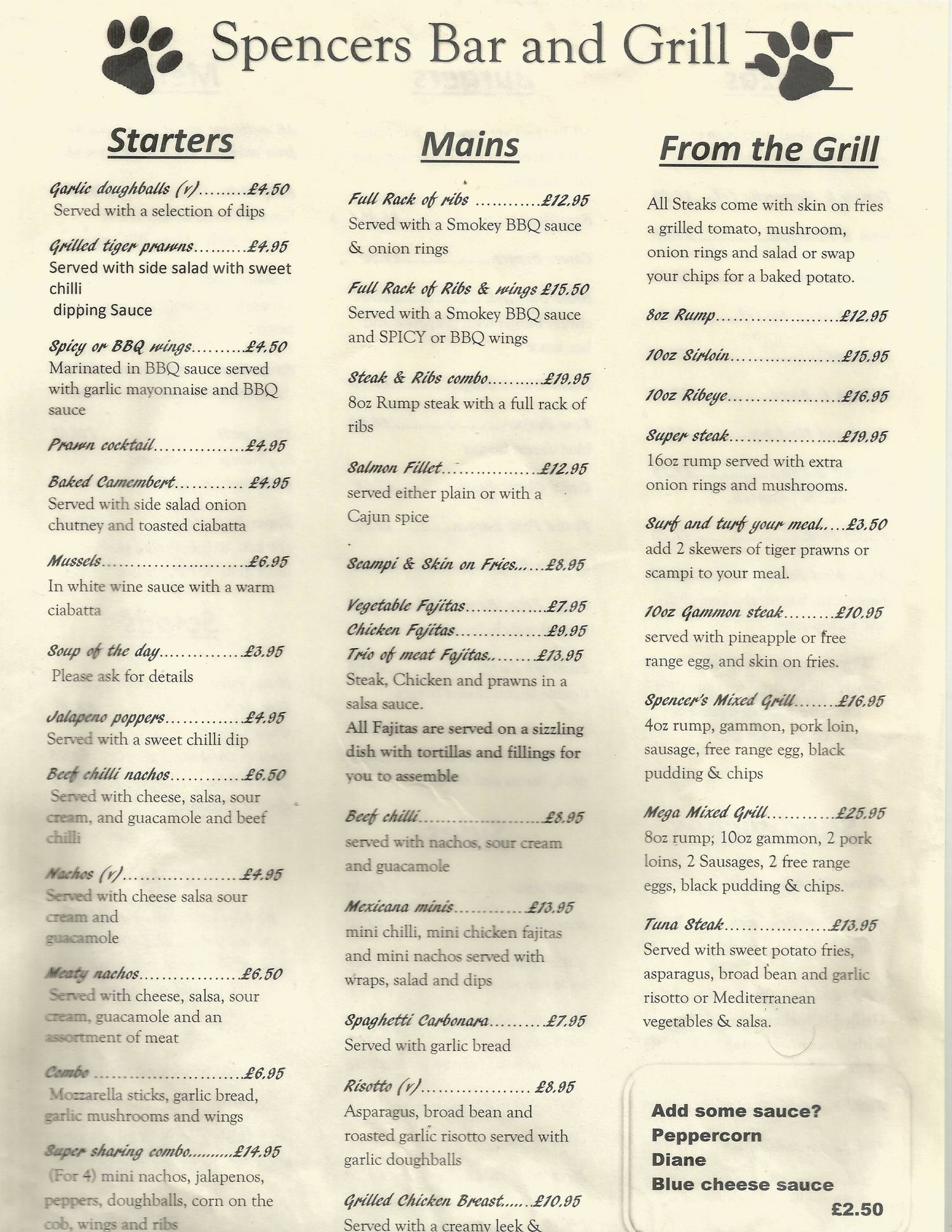 Spencers_Menu.pdf | DocDroid