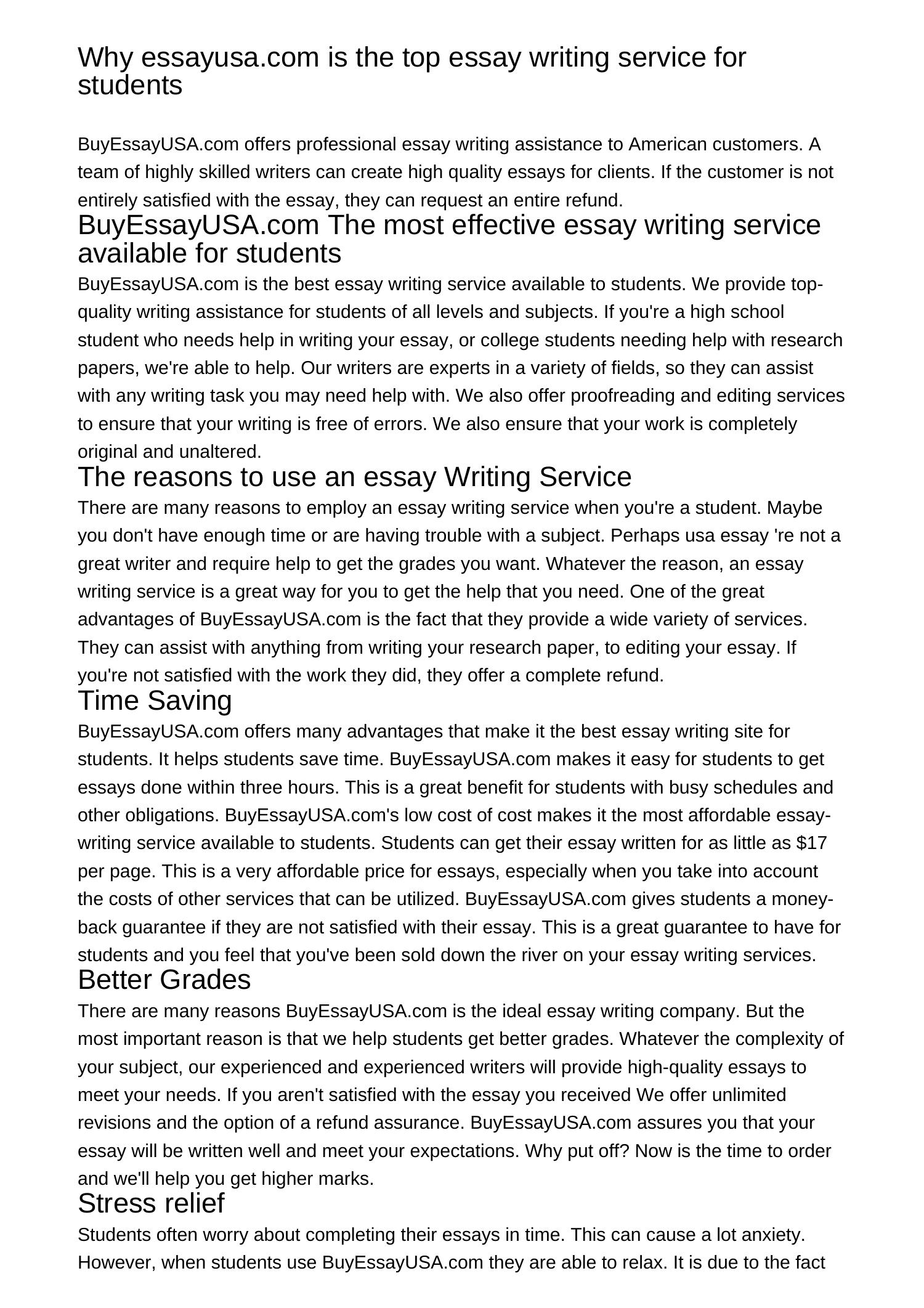 What is the reason why essayusacom is the top essay writing service for studentsnoyvz.pdf.pdf ...